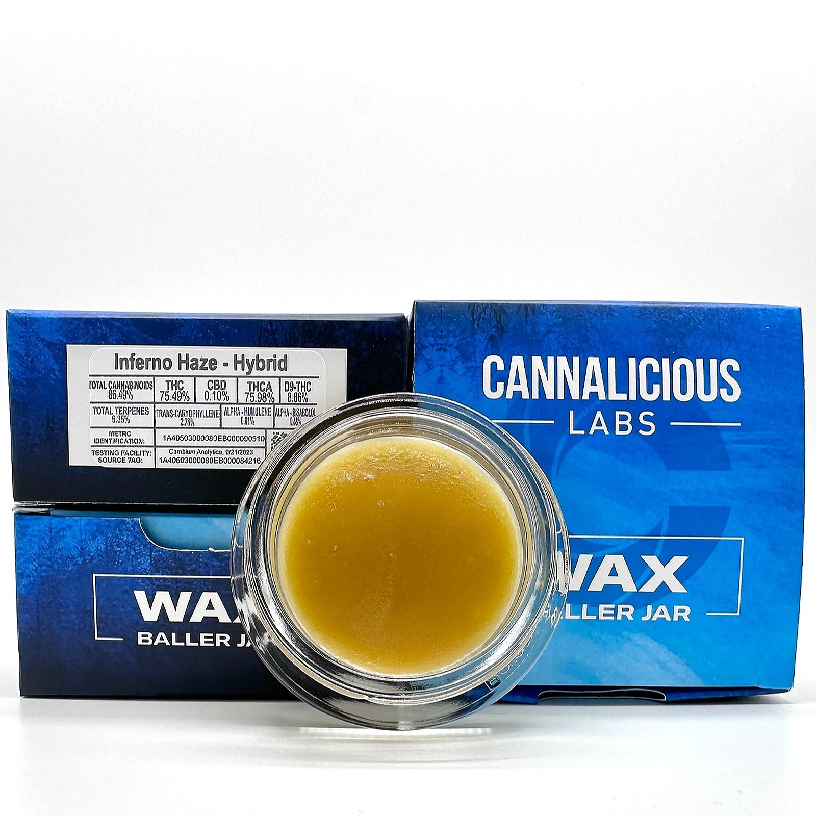 Cannalicious Labs: Inferno Haze Wax baller Jar - Hybrid | Leafly