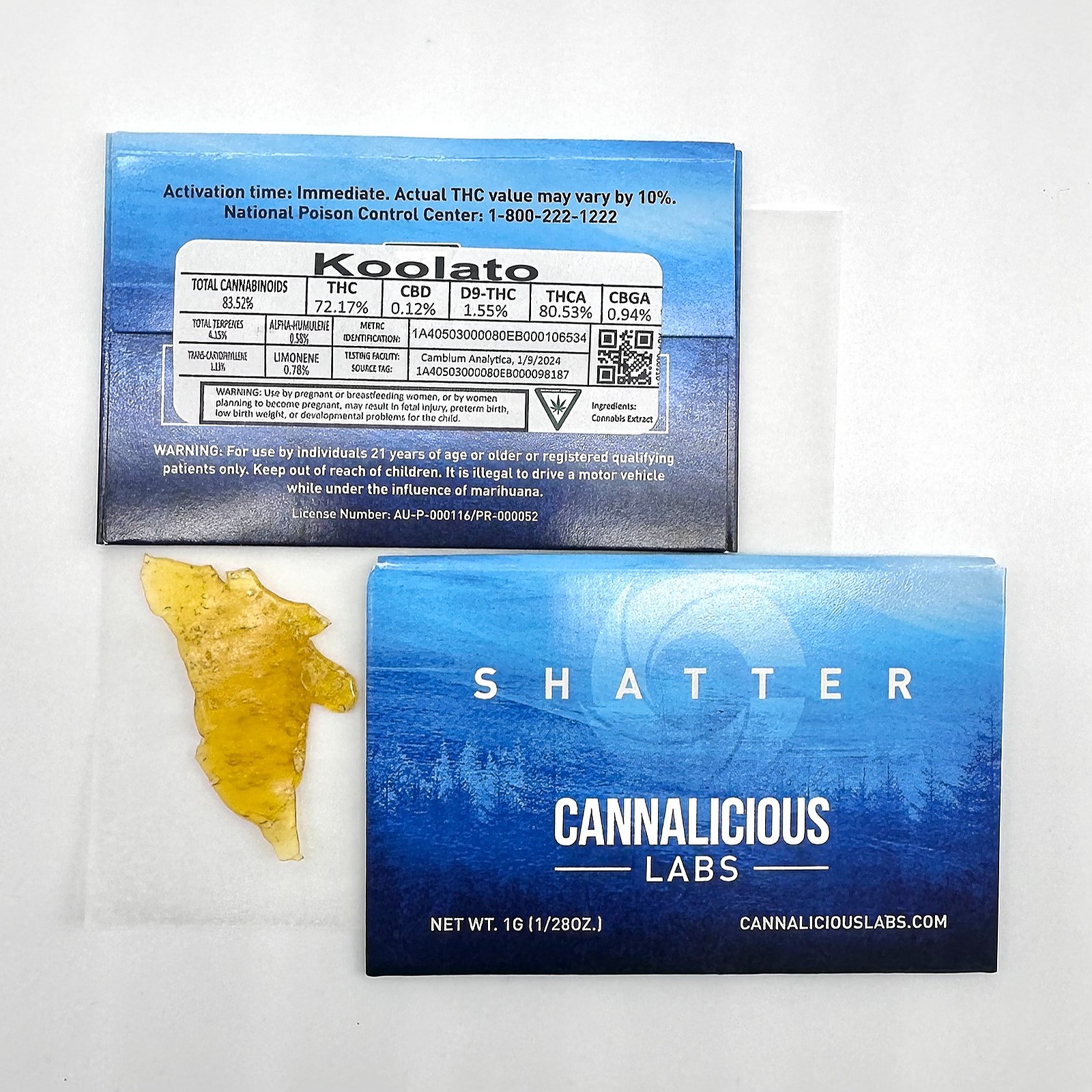 Cannalicious Labs: Koolato Shatter | Leafly
