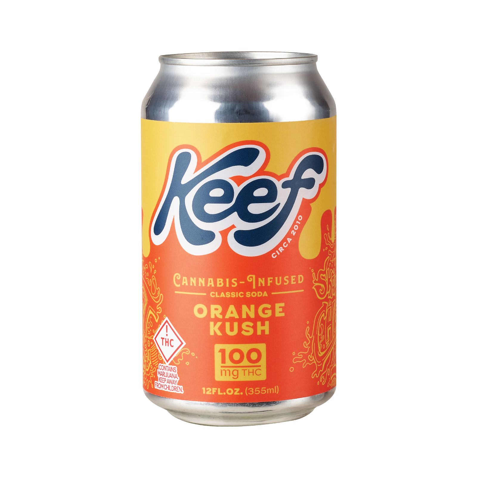 Keef Brands: Keef Classic Soda - Orange Kush 100mg | Leafly