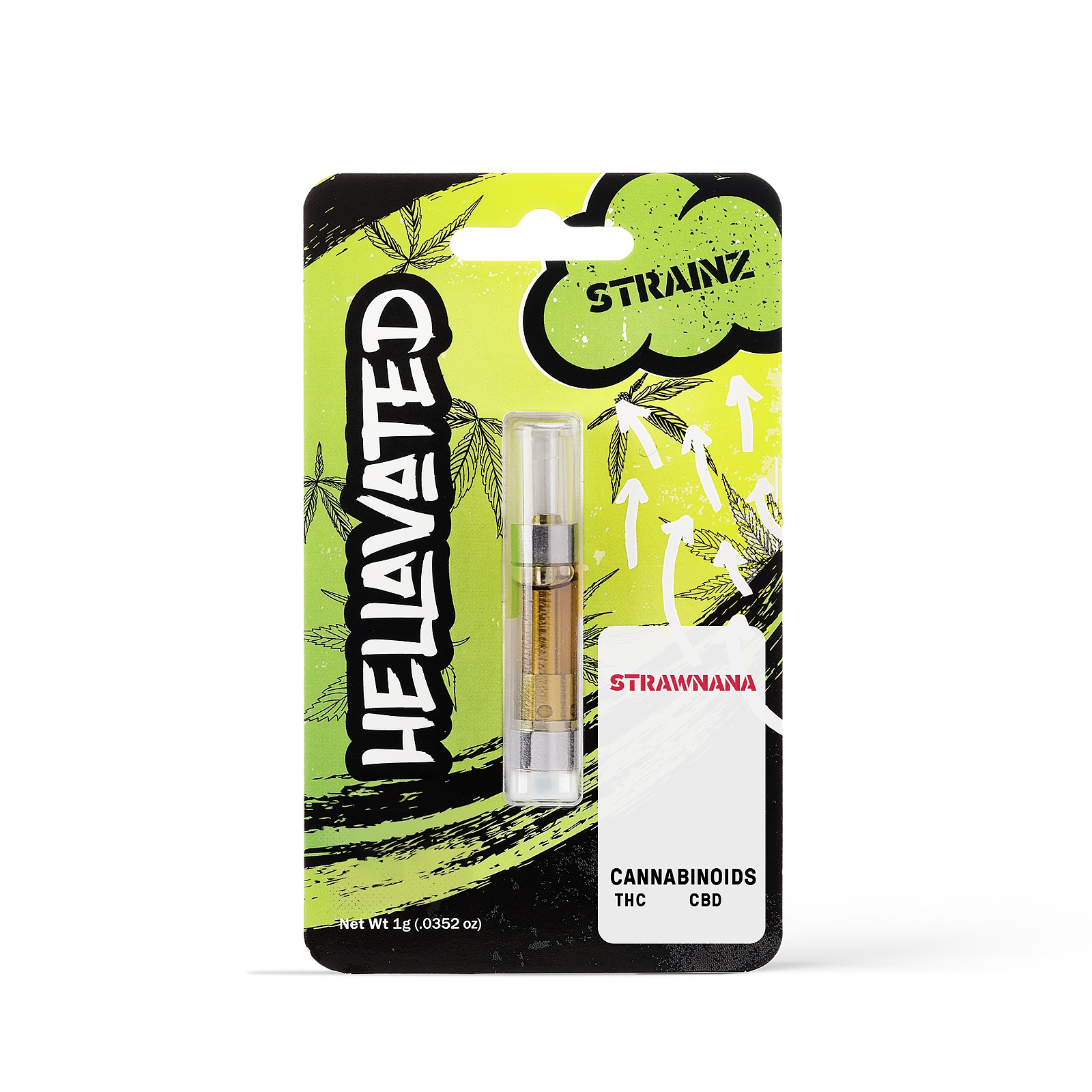 Hellavated: Strawnana Strainz Cartridge 1g | Leafly