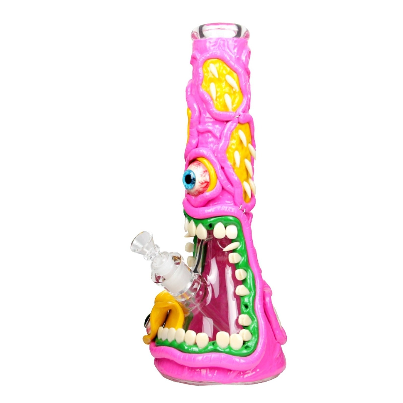 Everything 420: Pink Necrotic Neon Monster Bong - 14in | Leafly