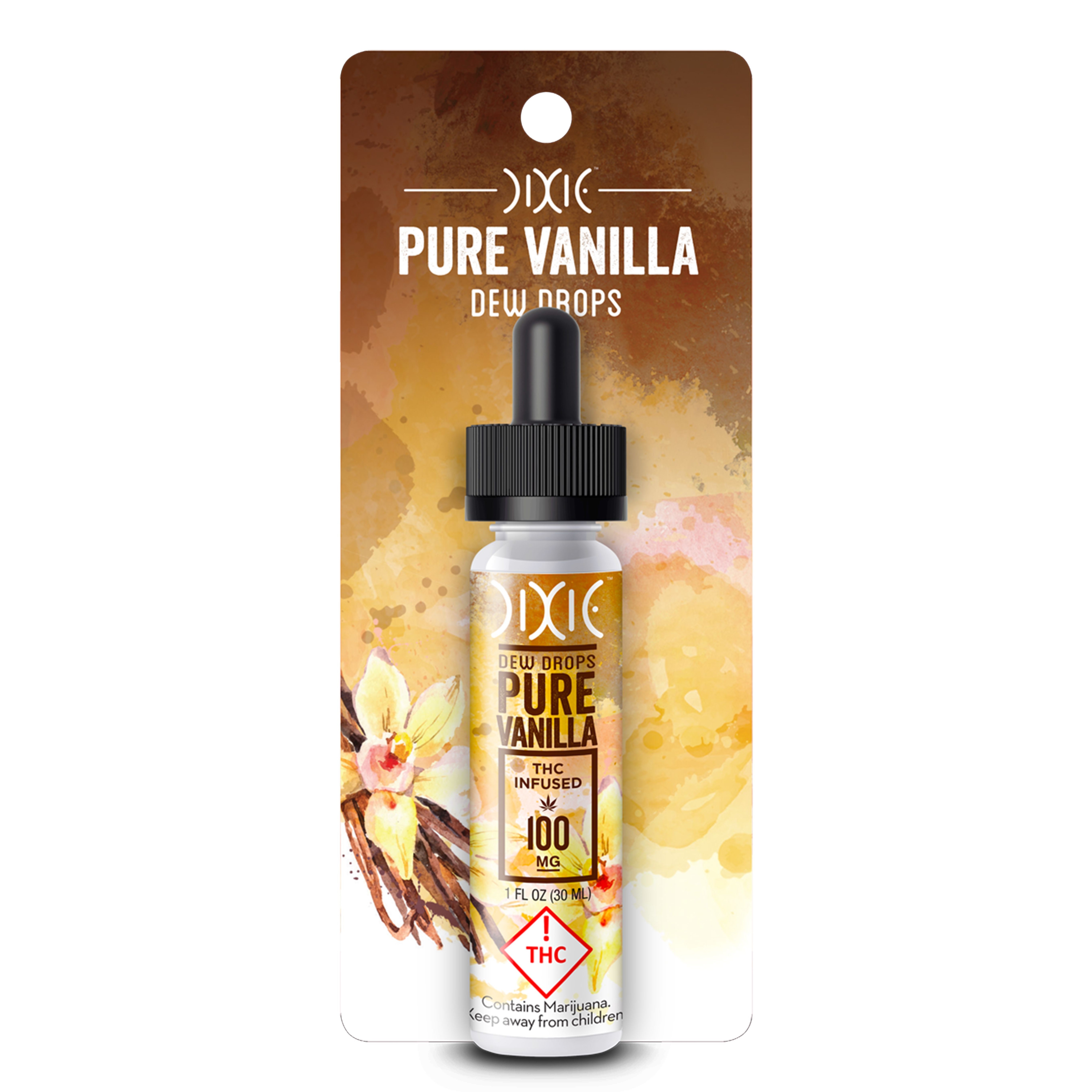 Dixie Brands: Pure Vanilla Dew Drop - 100mg | Leafly