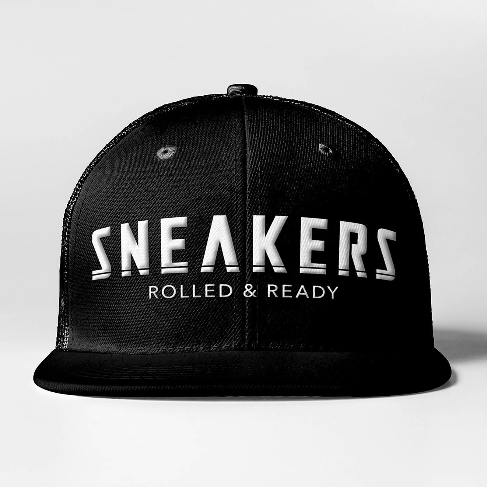 Sneakers: Sneakers Trucker Snapback Hat - Black | Leafly