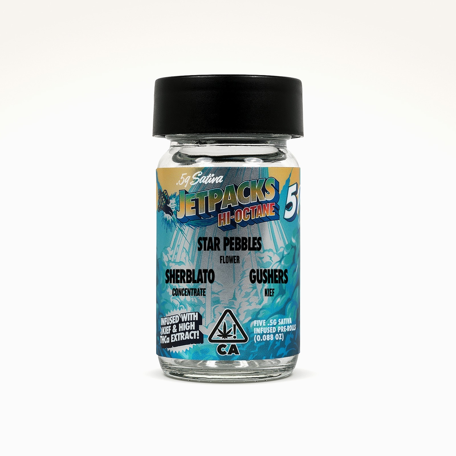 Jetpacks: Star Pebbles / Sherblato / Gushers (0.5G Infused 5 pack) | Leafly