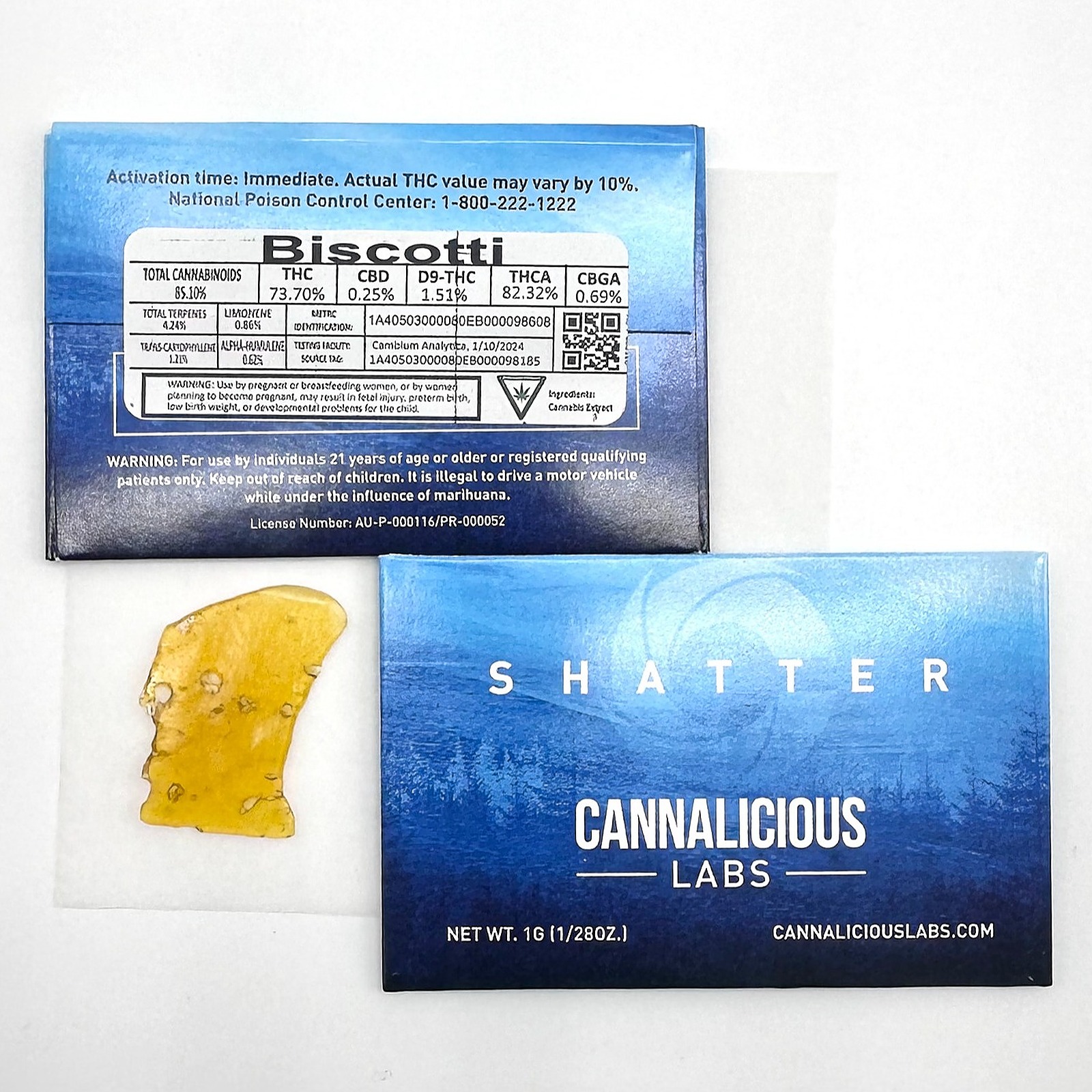 Cannalicious Labs: Biscotti Shatter | Leafly