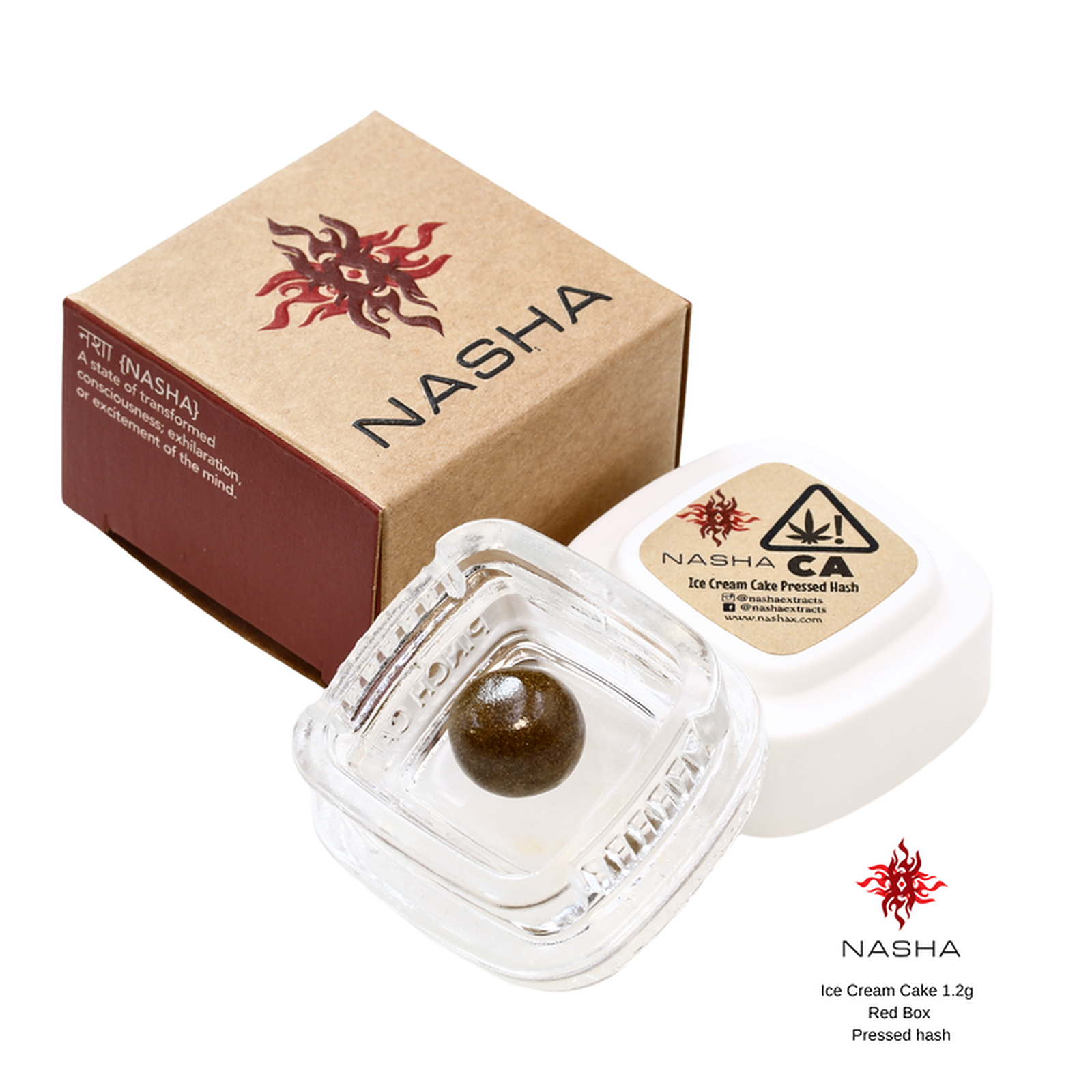 NASHA: Ice Cream Cake 1.2g Red Pressed Hash (Coastal Prairie) | Leafly