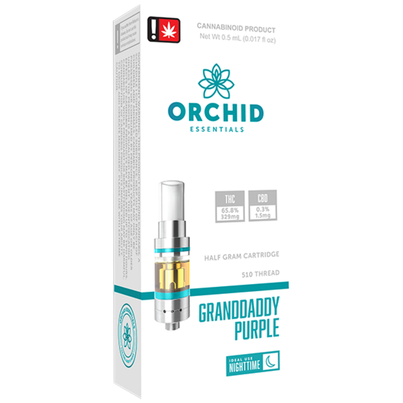 Orchid Essentials: Granddaddy Purple .5g Refill Cartridge | Leafly
