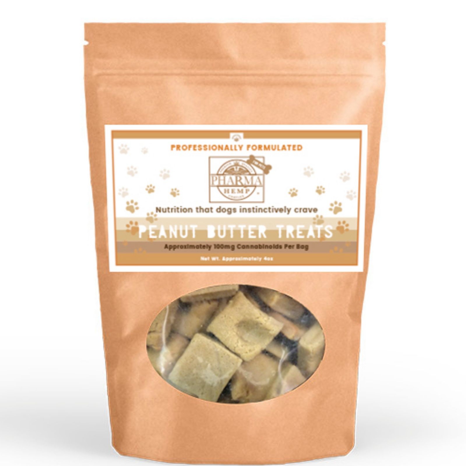 Pharma Hemp Complex: CBD Oil Peanut Butter Pet Treats - 4oz 100mg CBD ...