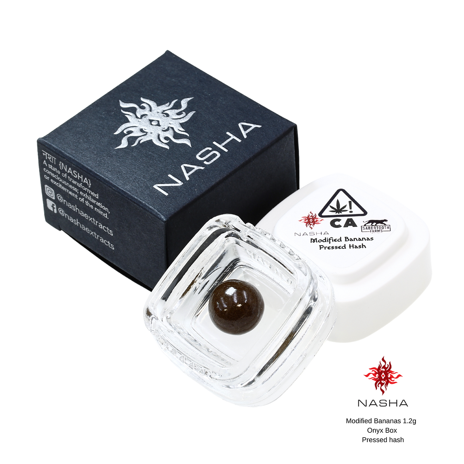 NASHA: Modified Bananas 1.2g Onyx Pressed Live Hash (Sabertooth Farms ...