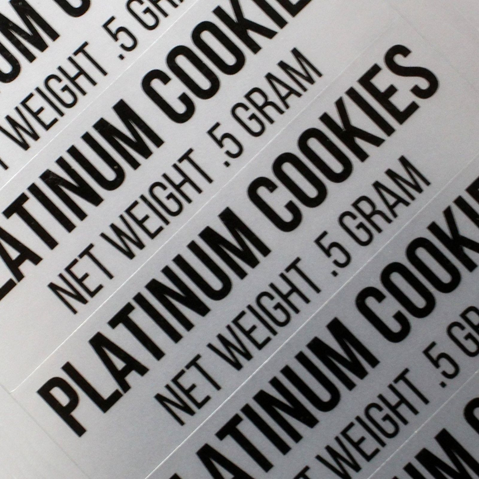 Shatter Labels: 100 Platinum Cookies Medical Marijuana Stickers By ...