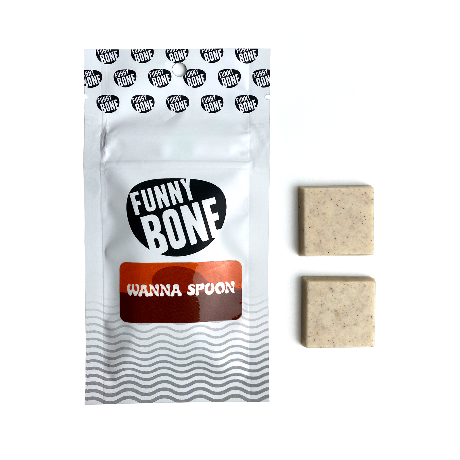 CLOVR: Funny Bone - 60mg - Chocolate Bar 2-pk - Wanna Spoon | Leafly