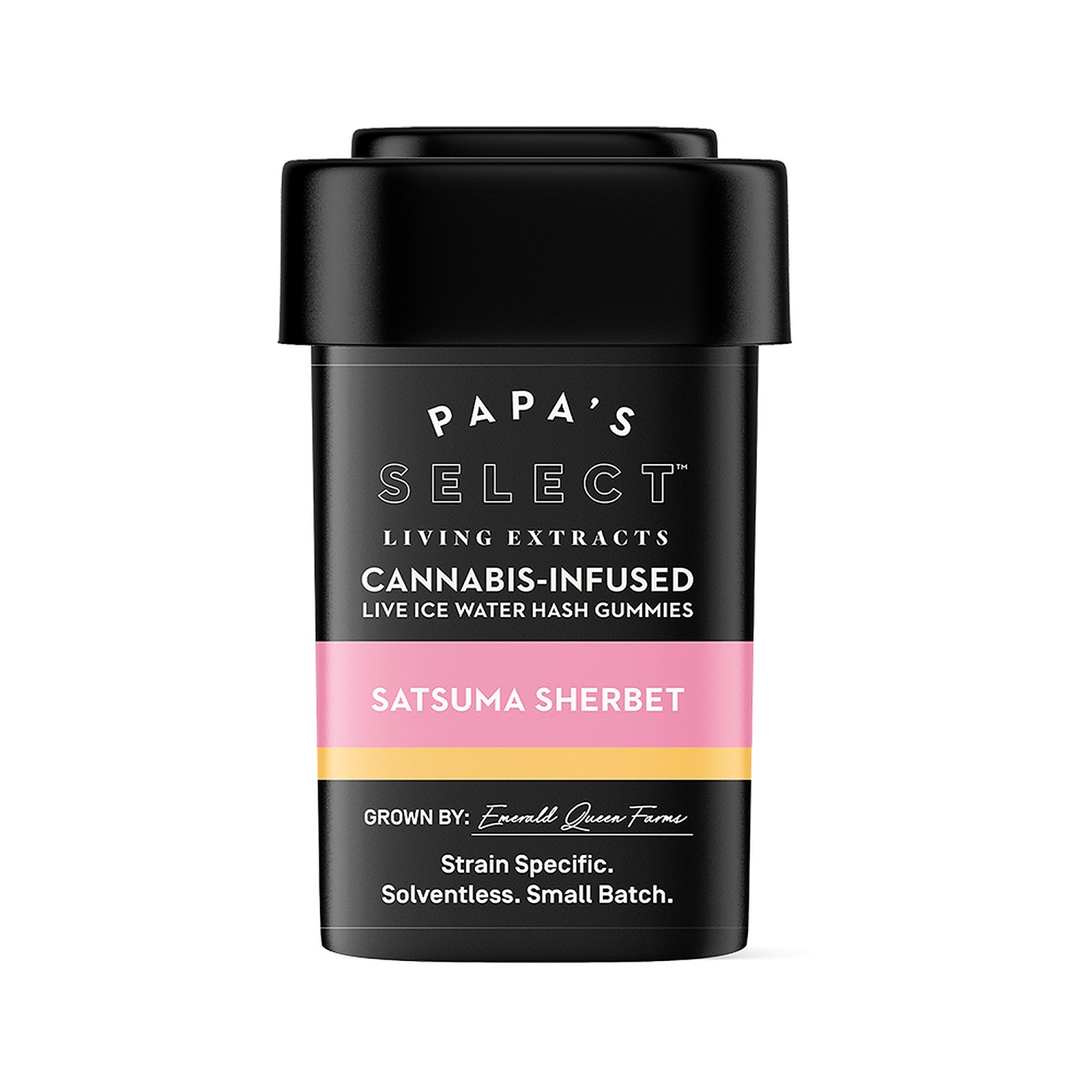 Papa's Select: Satsuma Sherbet, Solventless Ice Water Hash Gummies | Leafly