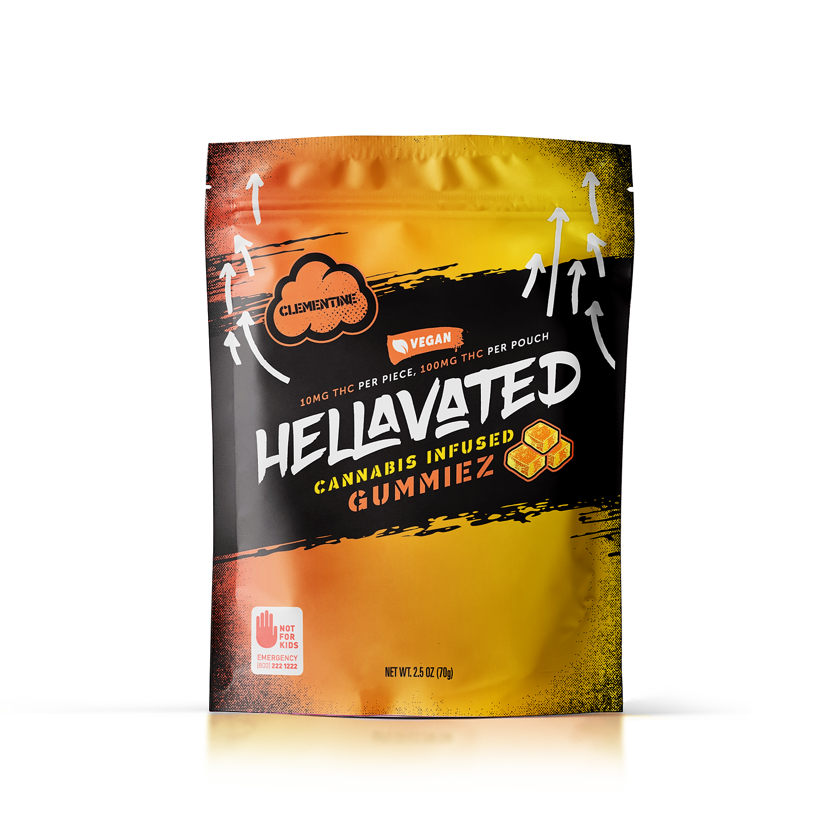 Hellavated: Clementine Gummiez 100mg 10-pack | Leafly