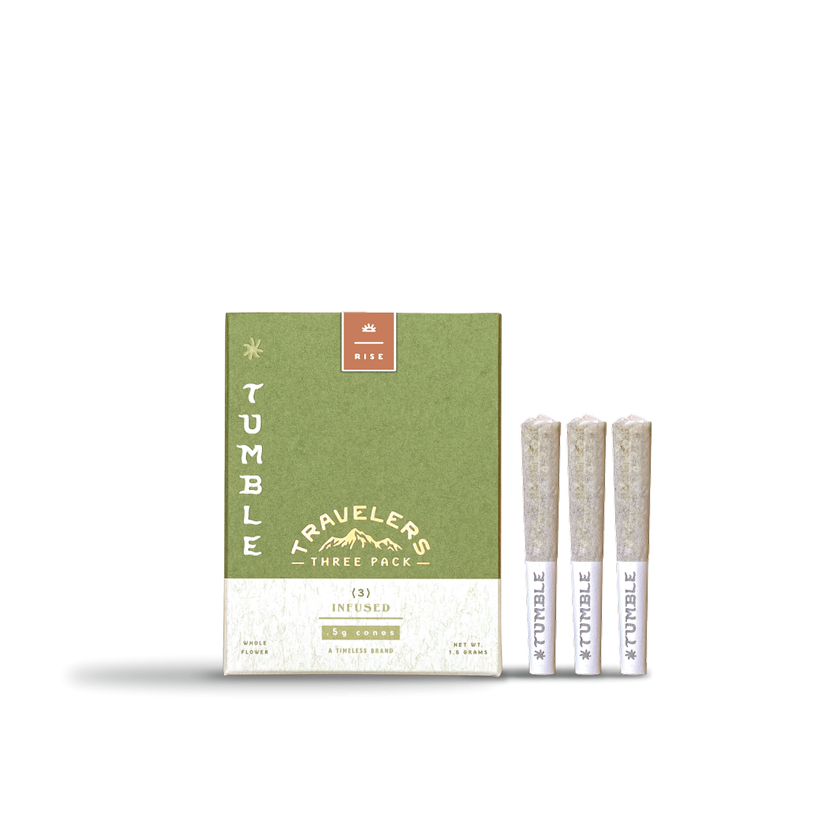 Timeless Vapes: Tumble Lemon Faderade Infused Pre-Roll Travelers (Rise ...