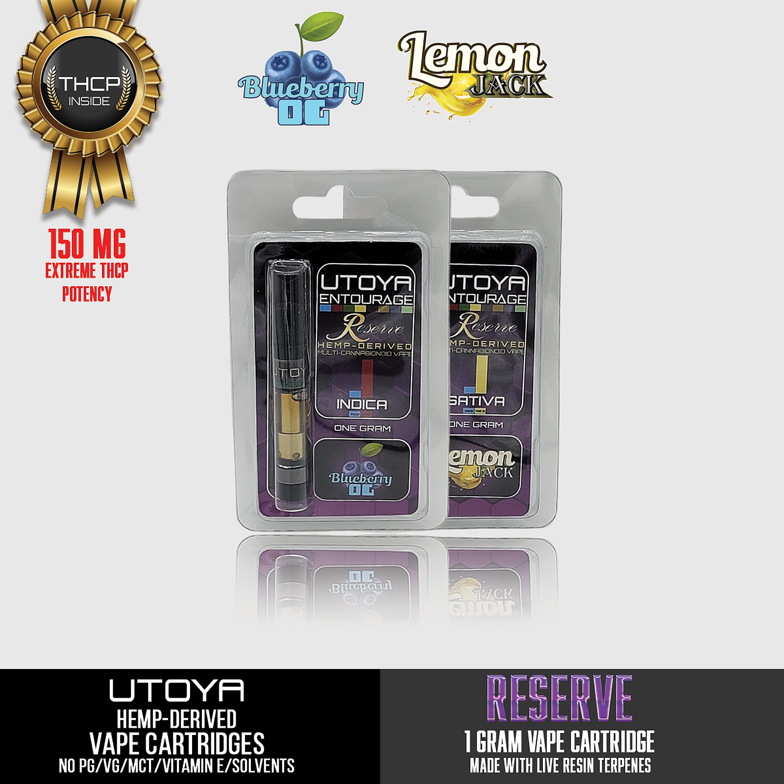 Utoya: Entourage Reserve HIGH THCP Vape Carts | Leafly