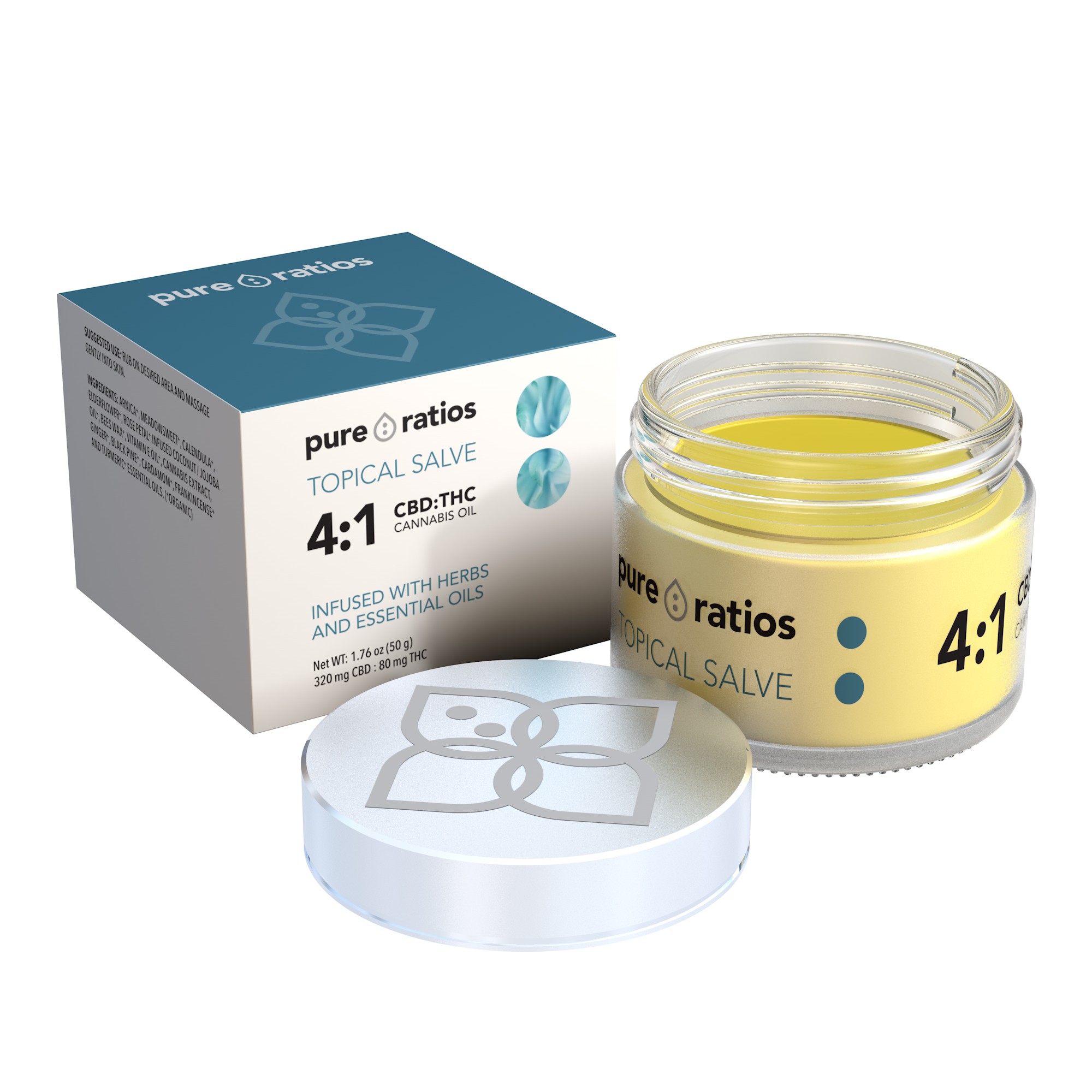 Northwest Cannabis Solutions: Pure Ratios 4:1 CBD:THC Salve 400mg | Leafly