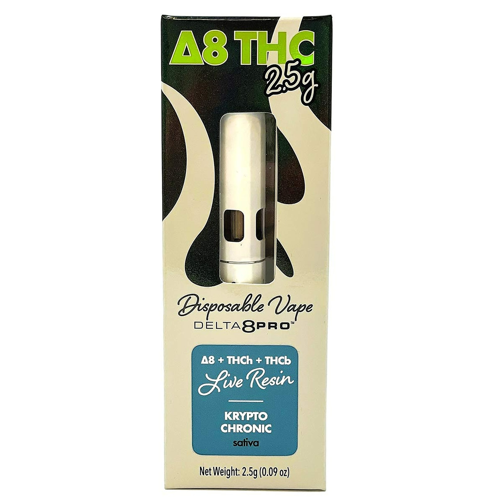 Delta 8 Pro: 2.5mL Live Resin Disposable - Krypto Chronic (Delta-8 ...