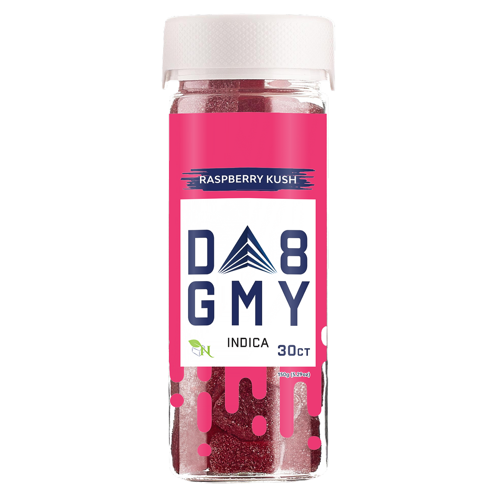 A Gift From Nature: Delta 8 Gummies Raspberry Kush – 750mg (30ct / 25mg ...