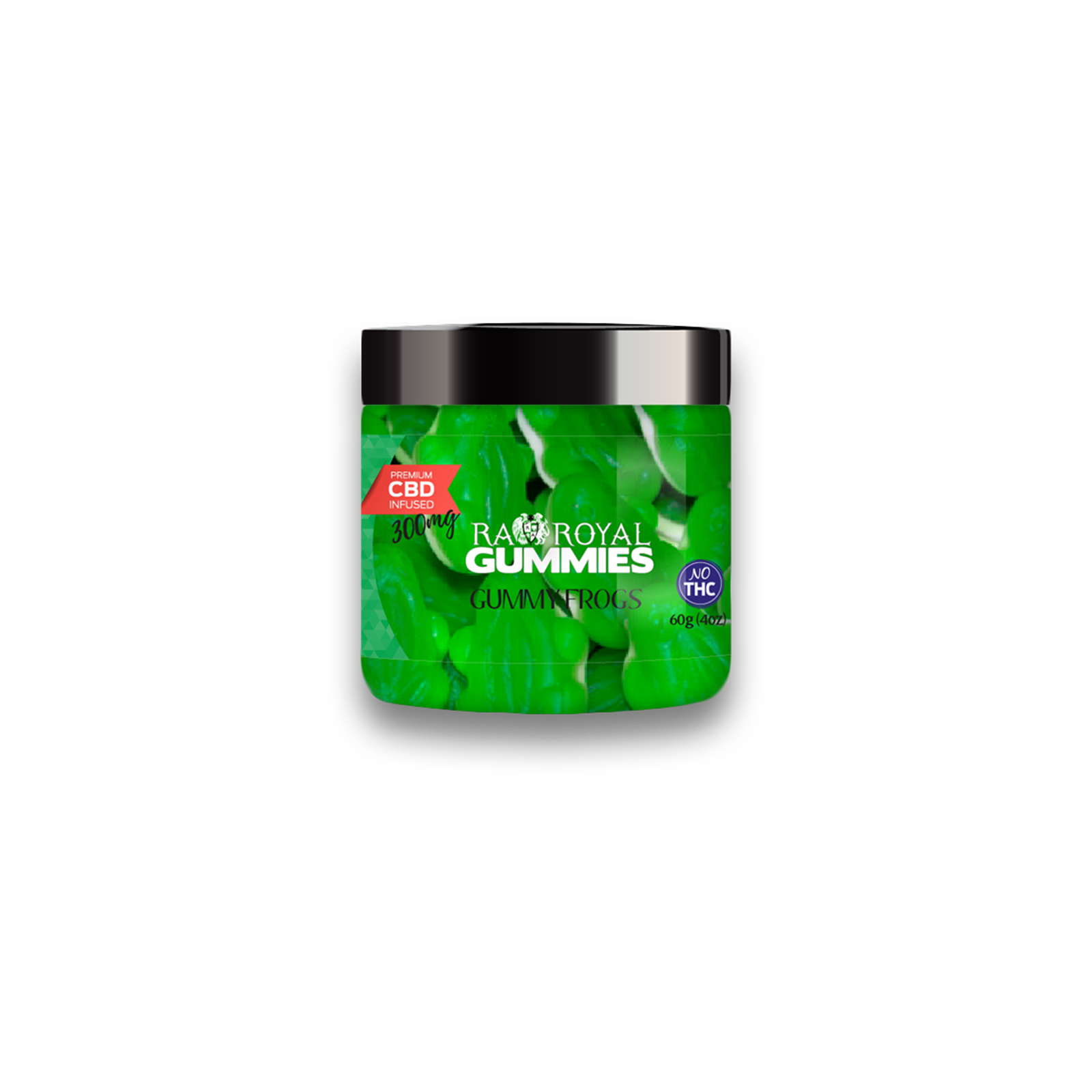 RA Royal: R.A. Royal Gummies: CBD Green Frog Gummy Jar (300 MG) | Leafly