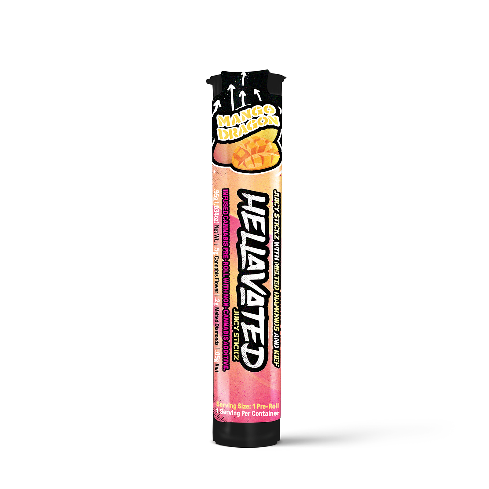 Hellavated: Mango Dragon Juicy Stickz .95g | Leafly