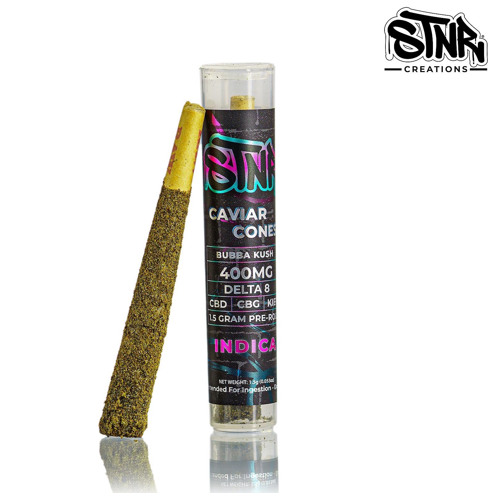 STNR Creations: 400MG Bubba Kush Keif Coated Pre-roll | Leafly