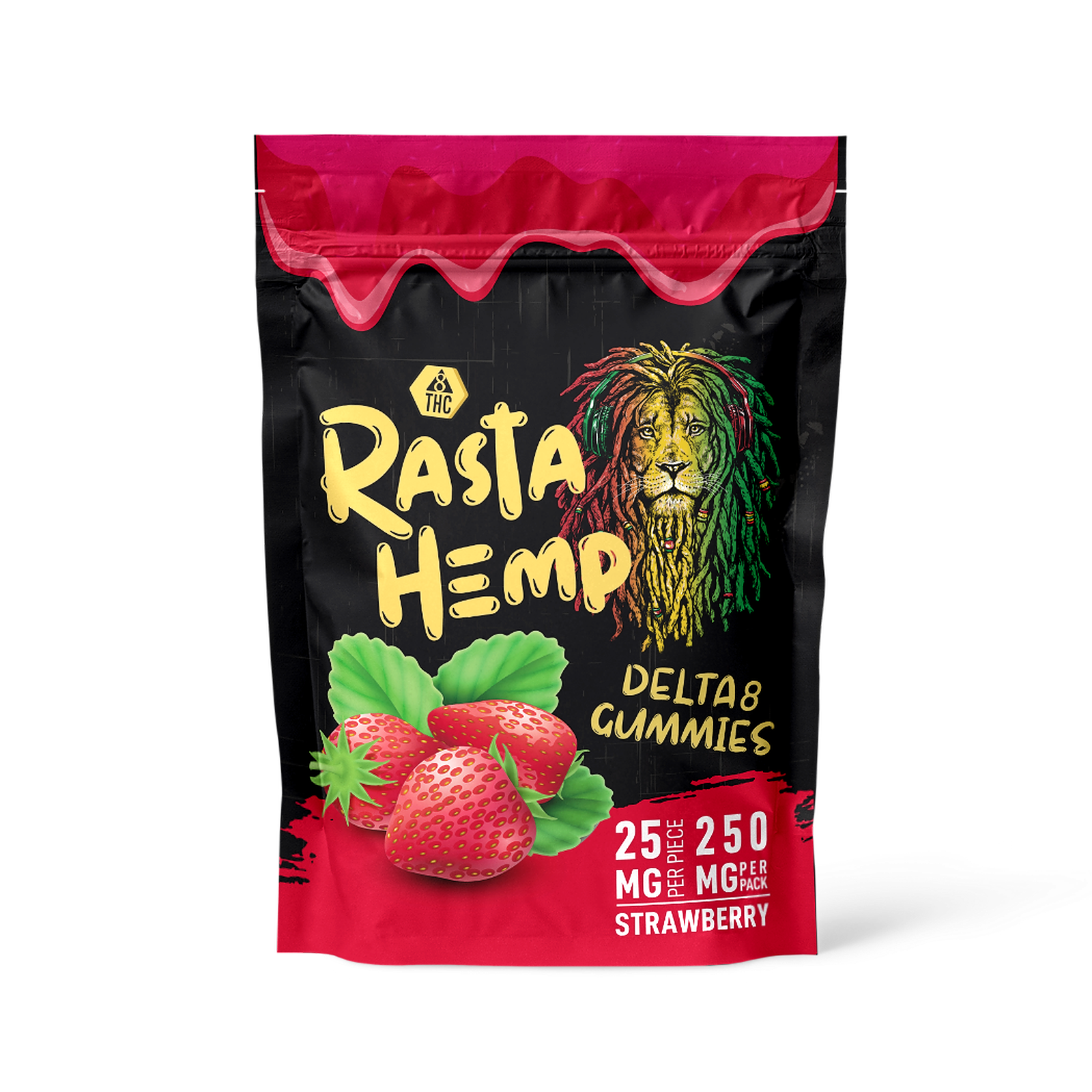 Nothing But Hemp: Rasta Hemp | Strawberry Gummies | 250MG | 10 Pack ...