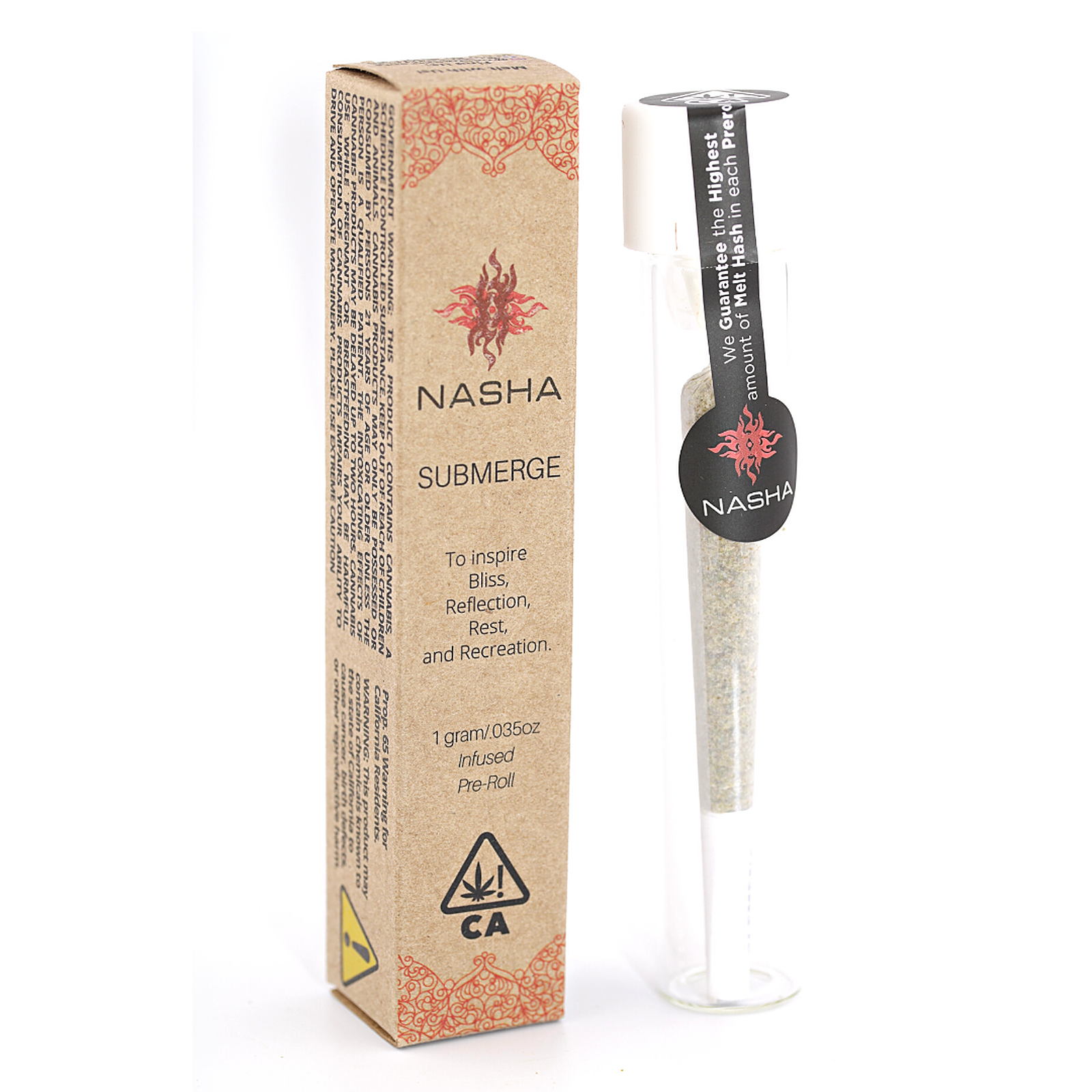 NASHA: Submerge 1 gram Preroll - Kush Crasher x GMOB | Leafly