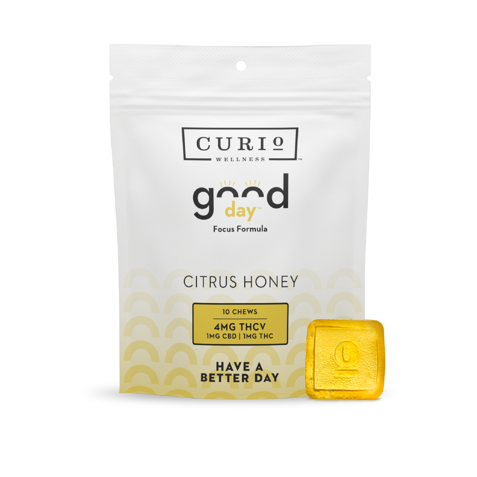 Curio Wellness: Good Day Citrus Honey -Focus Formula THCV Chews | 4mg ...