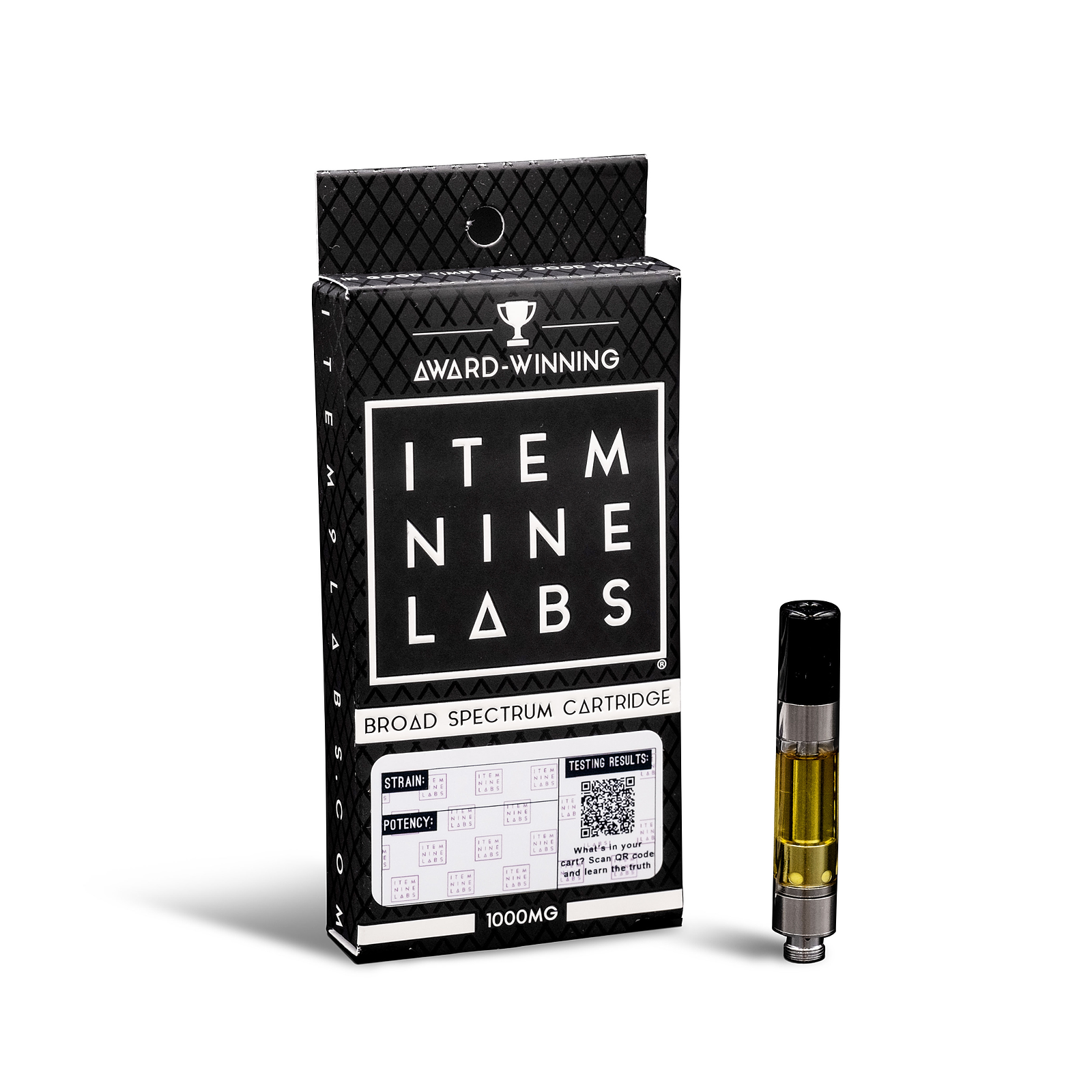 Item 9 Labs: Broad Spectrum Cartridge: Peach Euphoria (1g) | Leafly