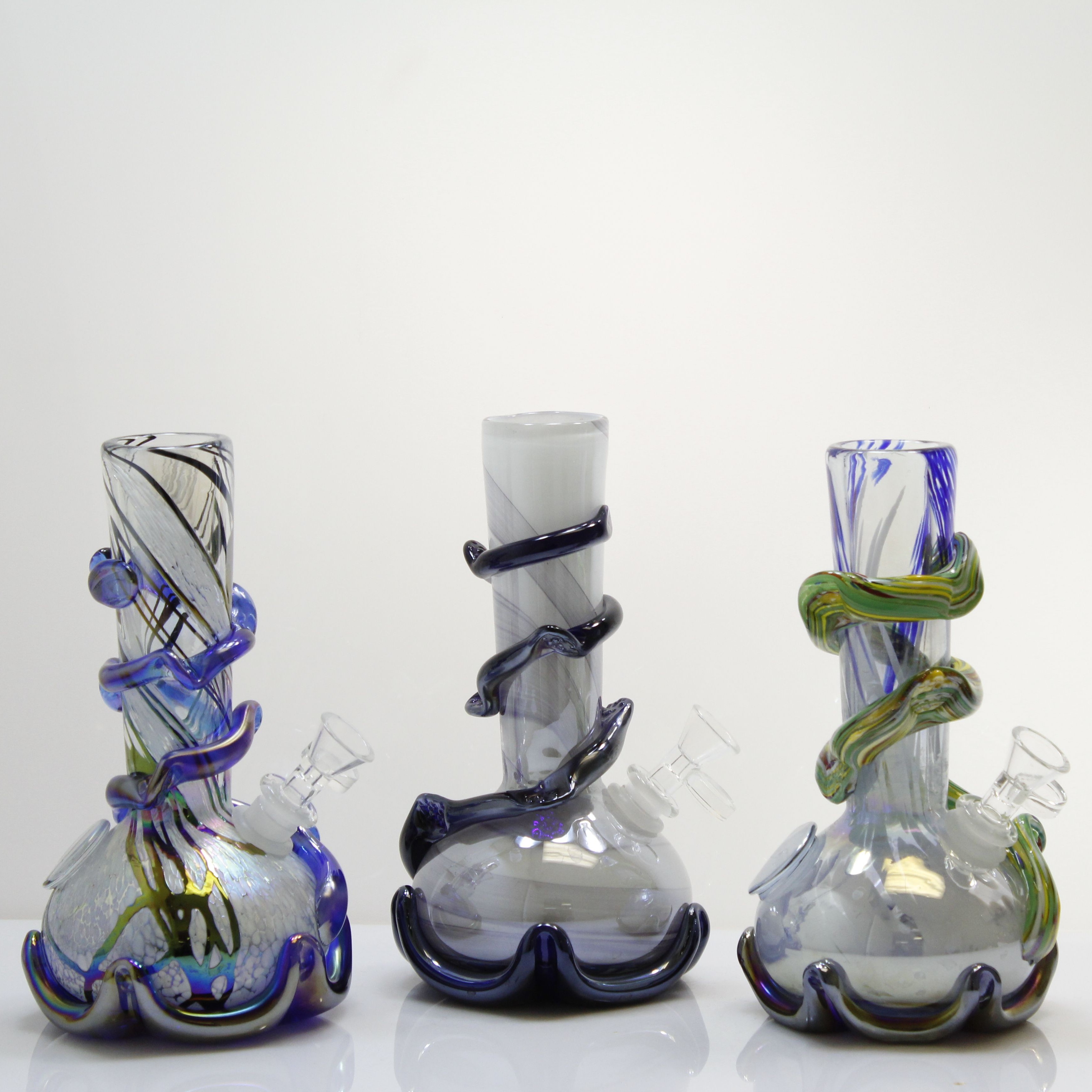 Smoking Outlet: Crystal Ball Mini Soft Glass Bong | Leafly