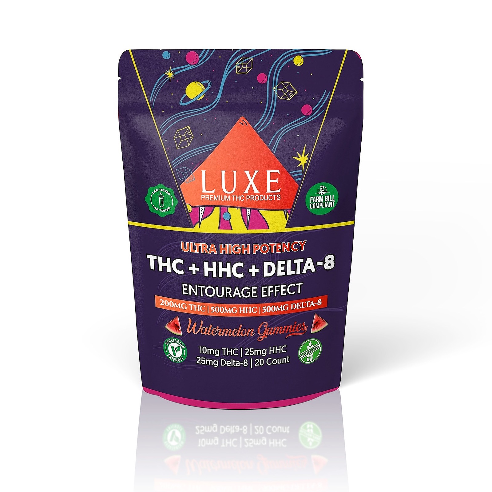 Luxe THC | 25% OFF with code LEAFLY: THC+HHC+Delta-8 Gummies | 20 Count | Leafly