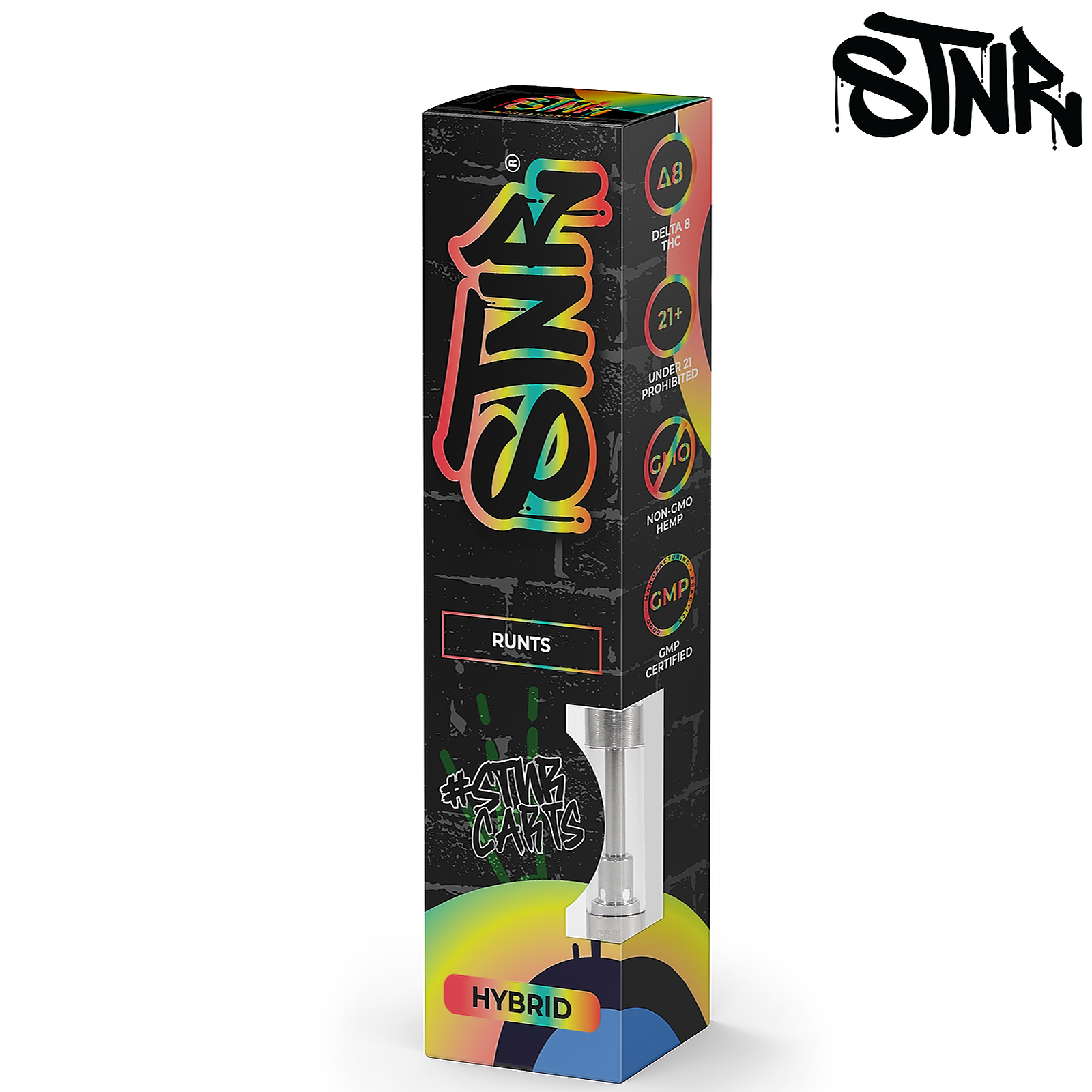 STNR Creations: Delta8 CCELL Cart - Runts (Hybrid) | Leafly