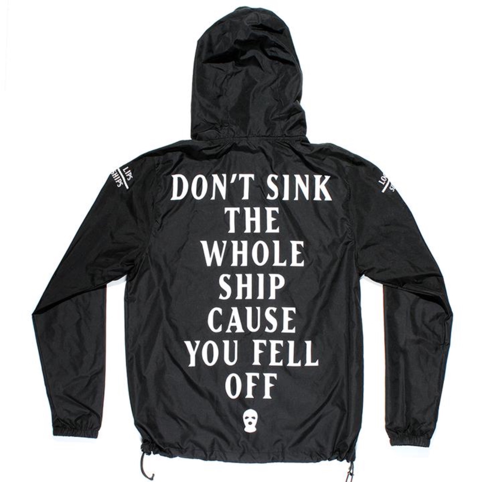 DRO: DRO Loose Lips Sink Ships Cannabis Windbreaker | Leafly