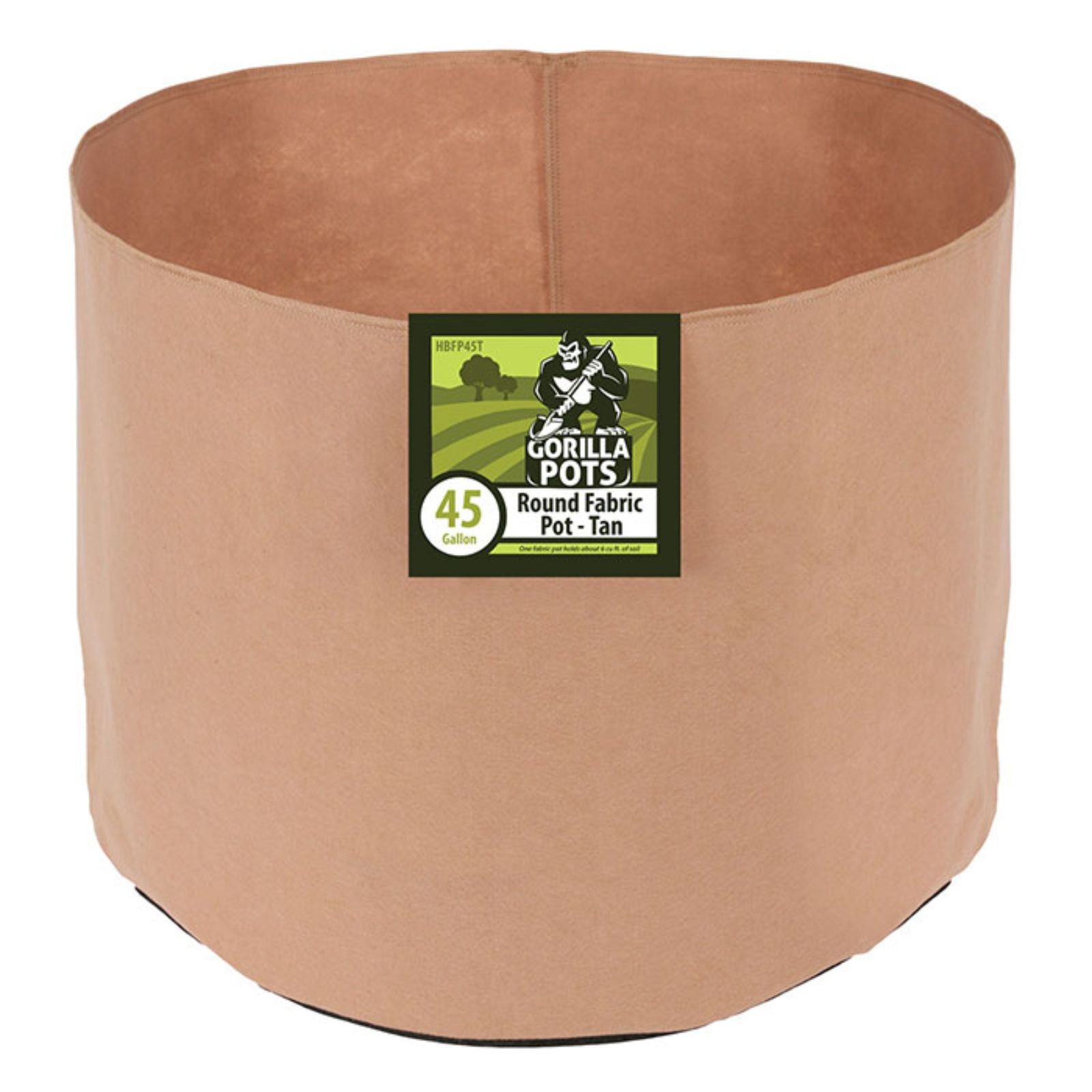 Hydrobuilder: Hydrobuilder Gorilla Pots 45 Gallon Fabric Pot, Tan | Leafly