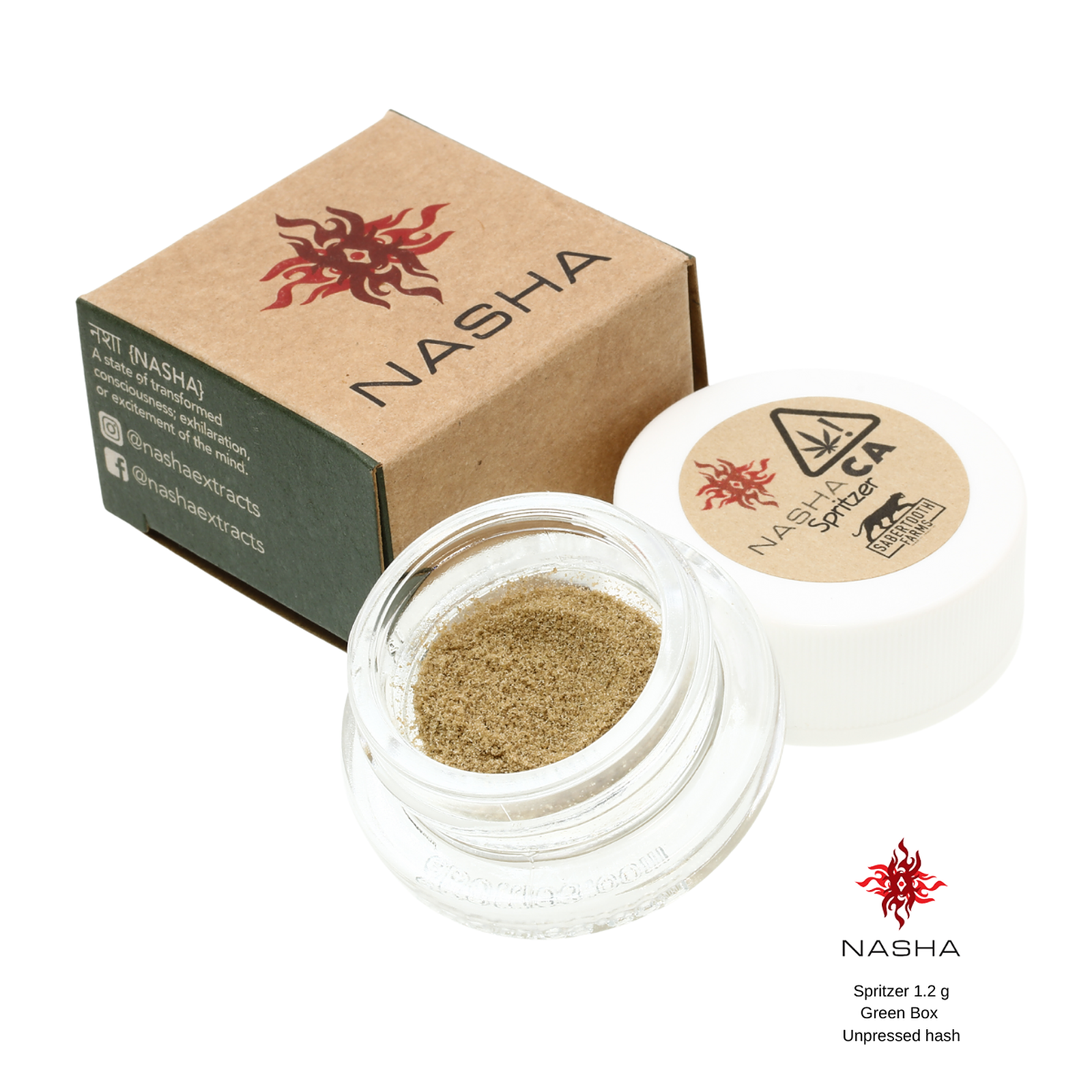 NASHA: Spritzer 1.2g Green Unpressed Hash | Leafly