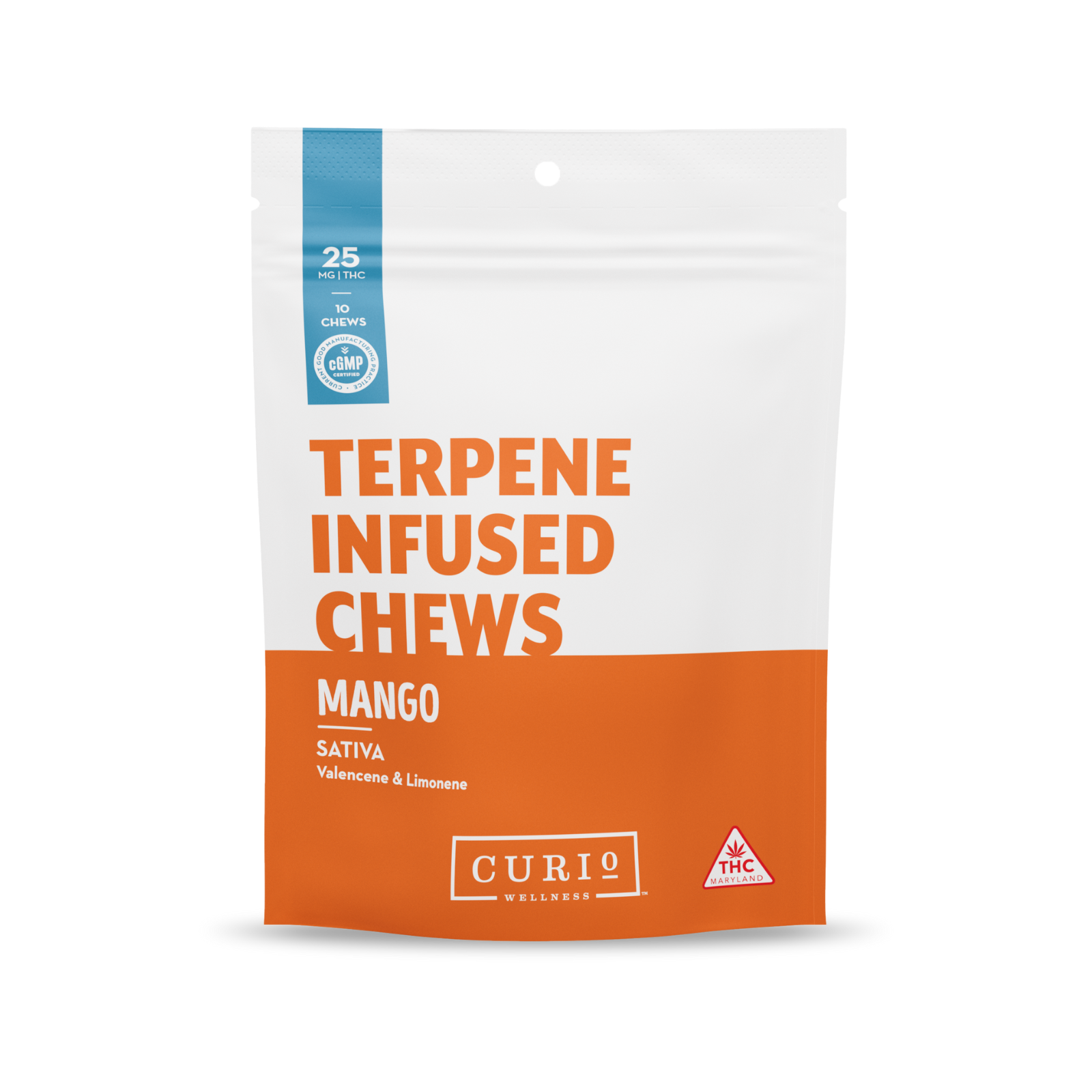 Curio Wellness: Terpene Infused Chews-Mango | 250mg | 10pk | Leafly