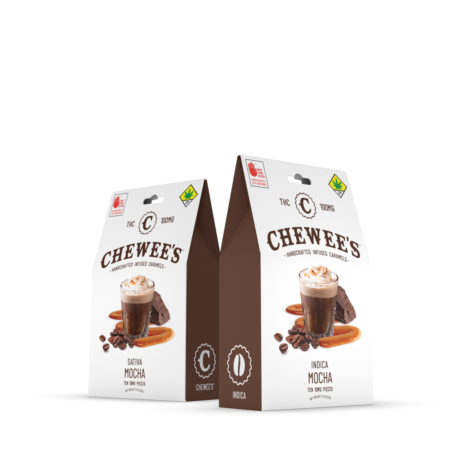 Chewee's: Mocha Caramels Indica 100mg 10pk | Leafly