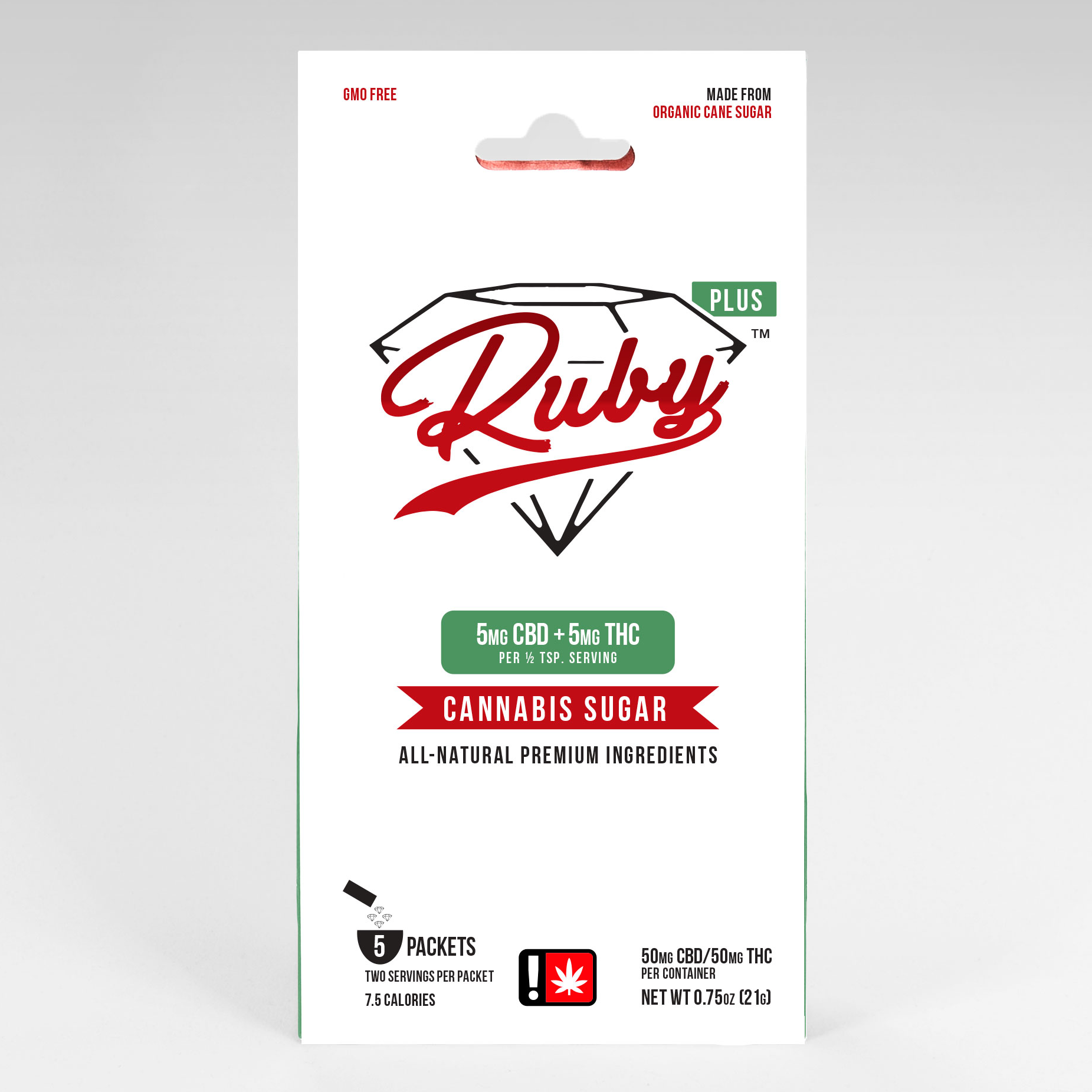 Gemstone Cannabis: Ruby Plus™ Cannabis Sugar 1:1 (10 serving) | Leafly