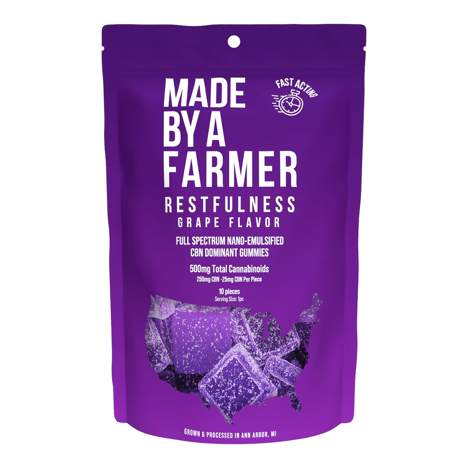 Made By A Farmer: Restfulness Nano CBN Gummies | Leafly