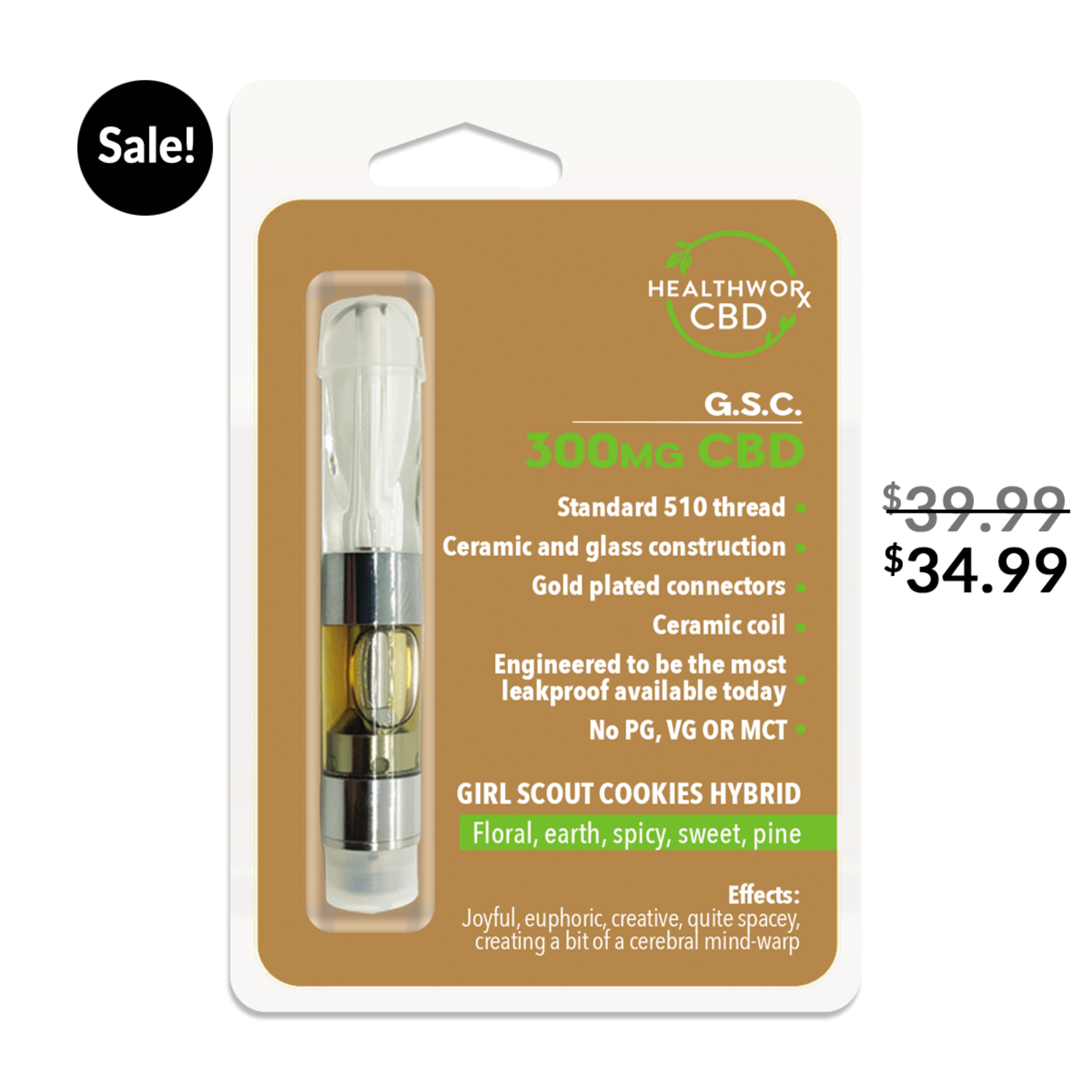 HealthworxCBD: GSC (f.k.a. Girl Scout Cookies) 300mg CBD Vaporizer Pen ...