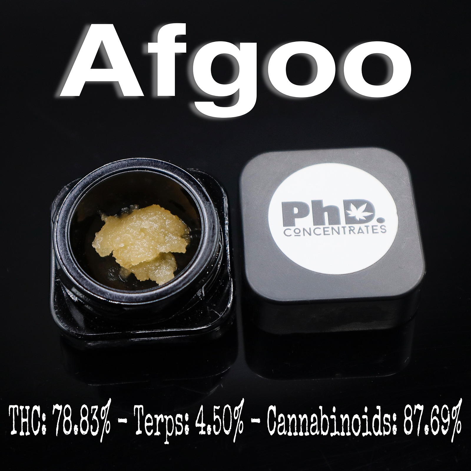 Pharmicated: PhD - Afgoo Badder - Concentrate 1g 78.83% THC | Leafly