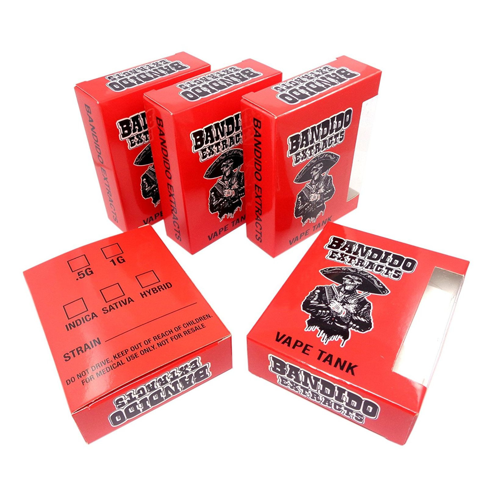 Shatter Labels: 25 Bandido Extracts Standard Oil Empty Display ...