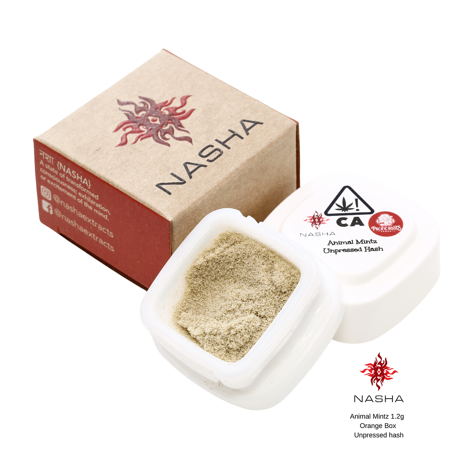 NASHA: Animal Mintz 1.2g Orange Unpressed Hash (Pacific roots) | Leafly