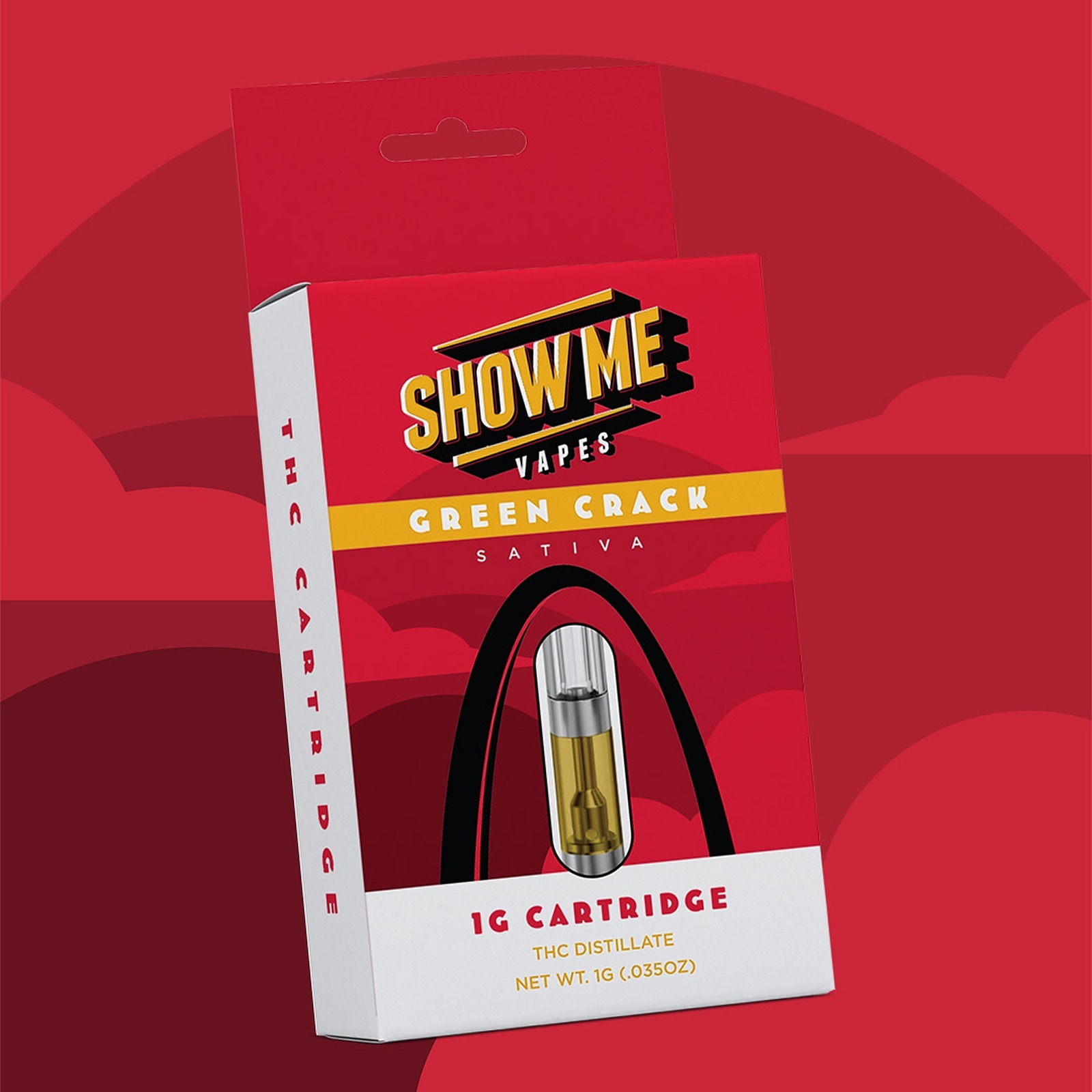 SHOW ME: Green Crack (S) | 1G THC Cartridge | Show Me | Leafly