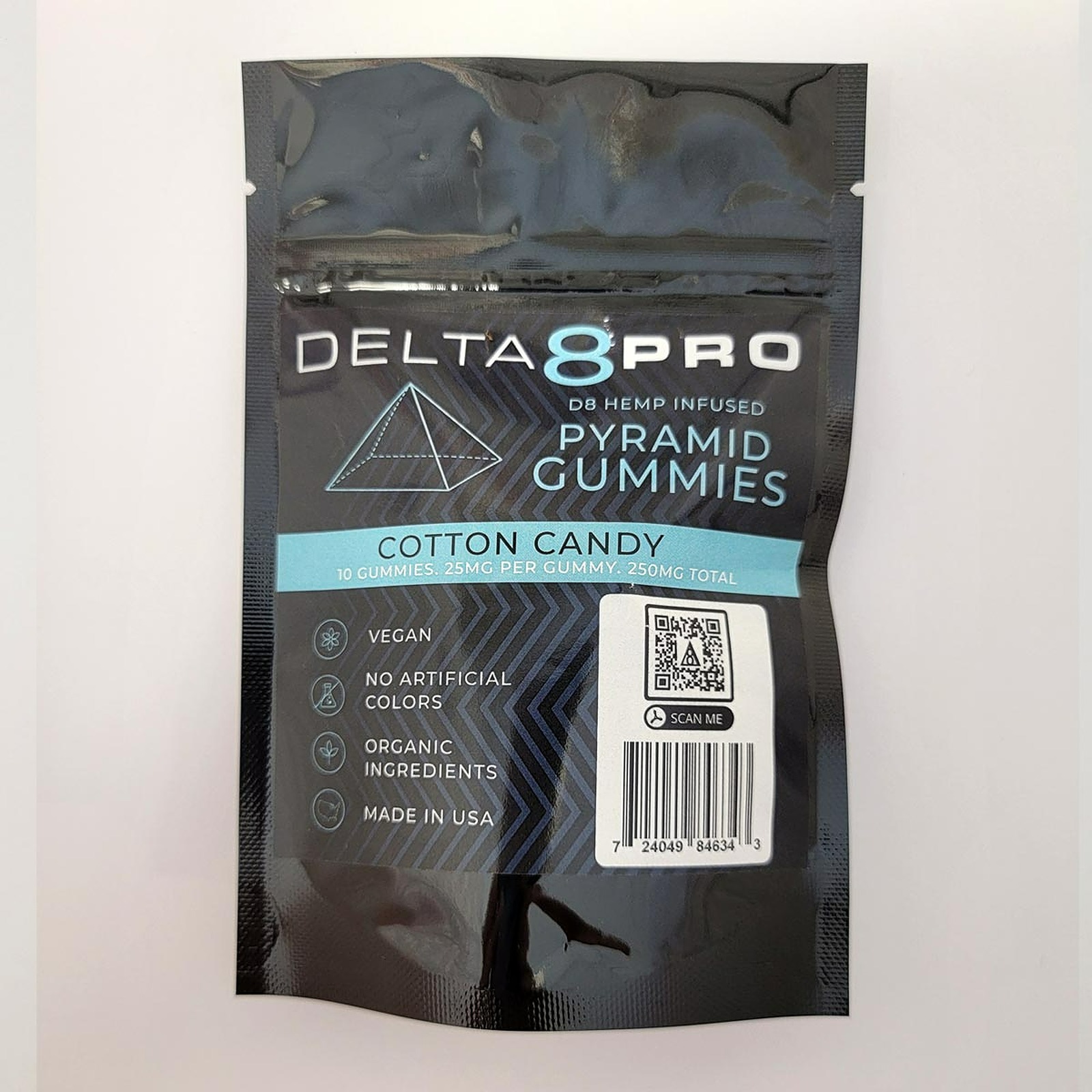 Delta 8 Pro: 25mg Delta 8 THC Gummies Cotton Candy 10 Count | Leafly