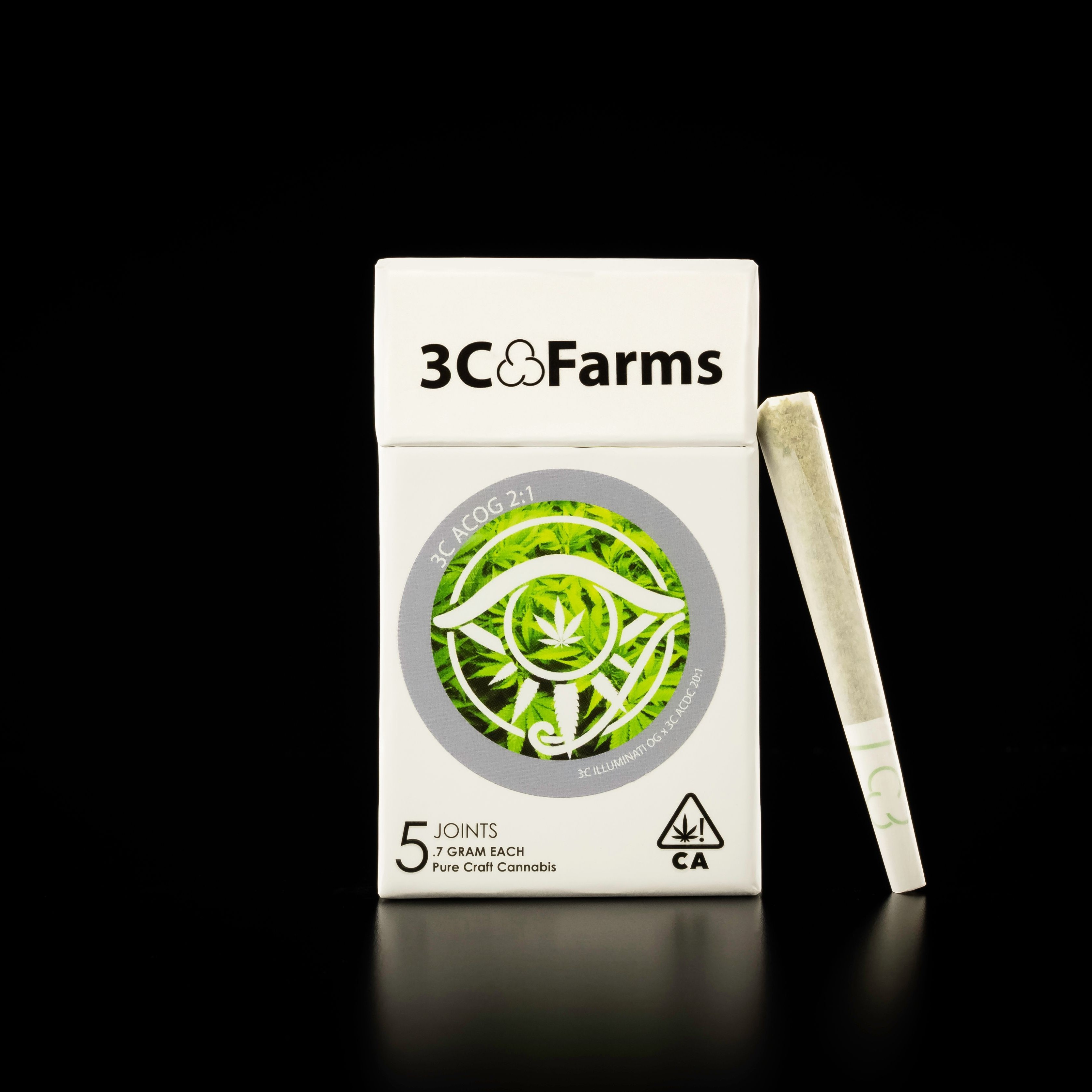 3C Farms: AC OG Pre-Rolls 3.5g 5-pack | Leafly