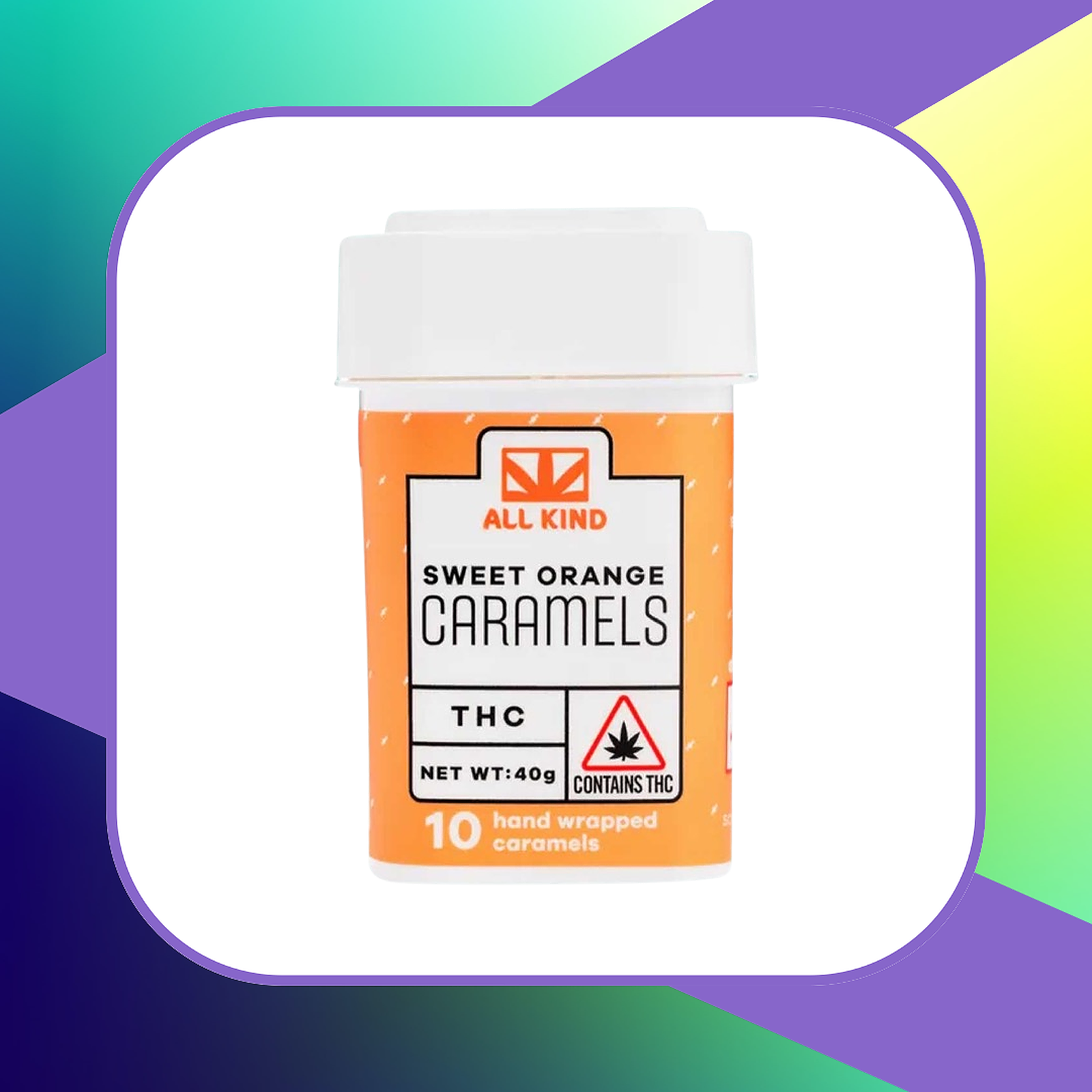 All Kind: All Kind Sweet Orange Caramels: 100mg THC (REC) | Leafly