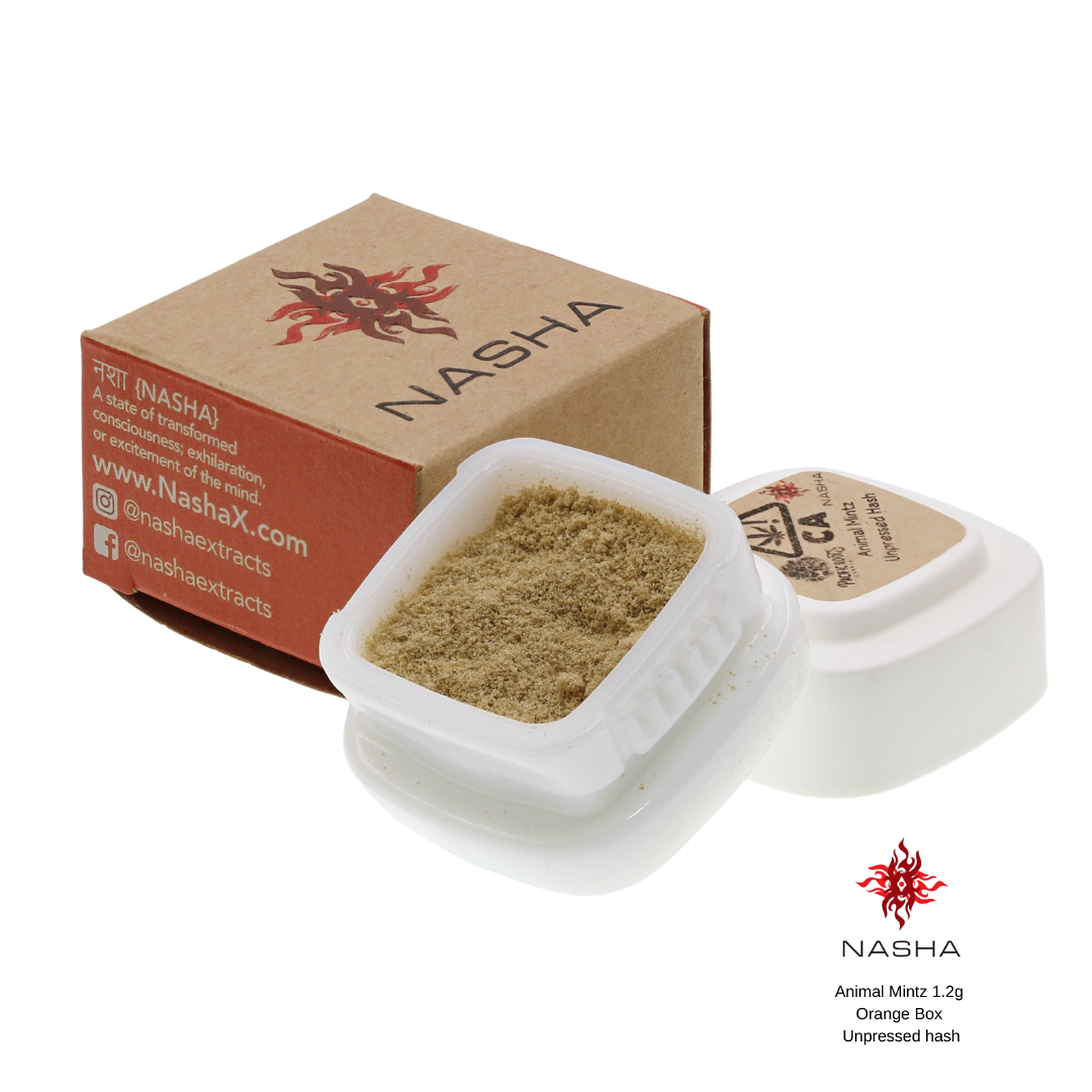 NASHA: Animal Mintz 1.2g Orange Unpressed Hash (Pacific Roots) | Leafly