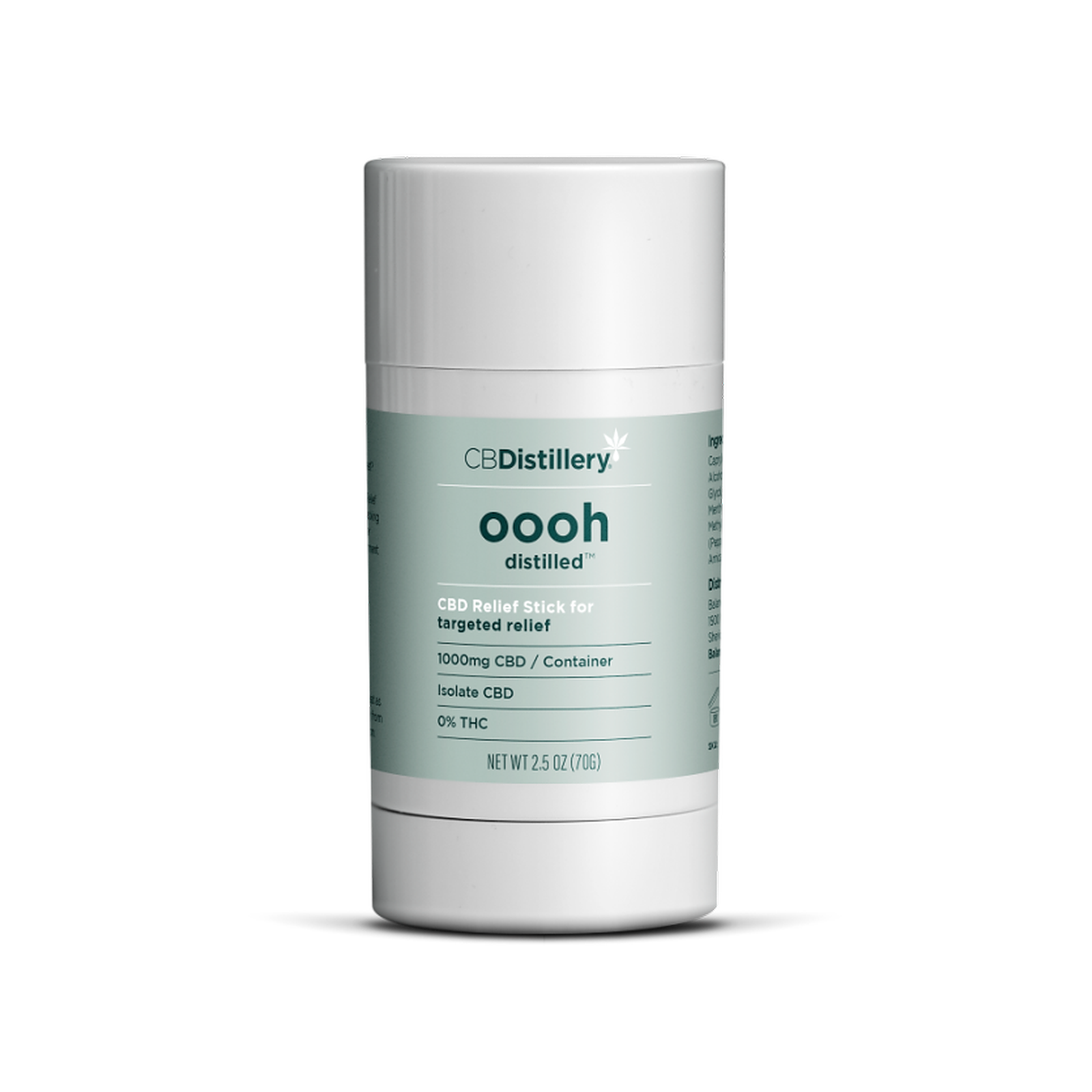 CBDistillery®: 1000mg Isolate CBD Relief Stick | Leafly