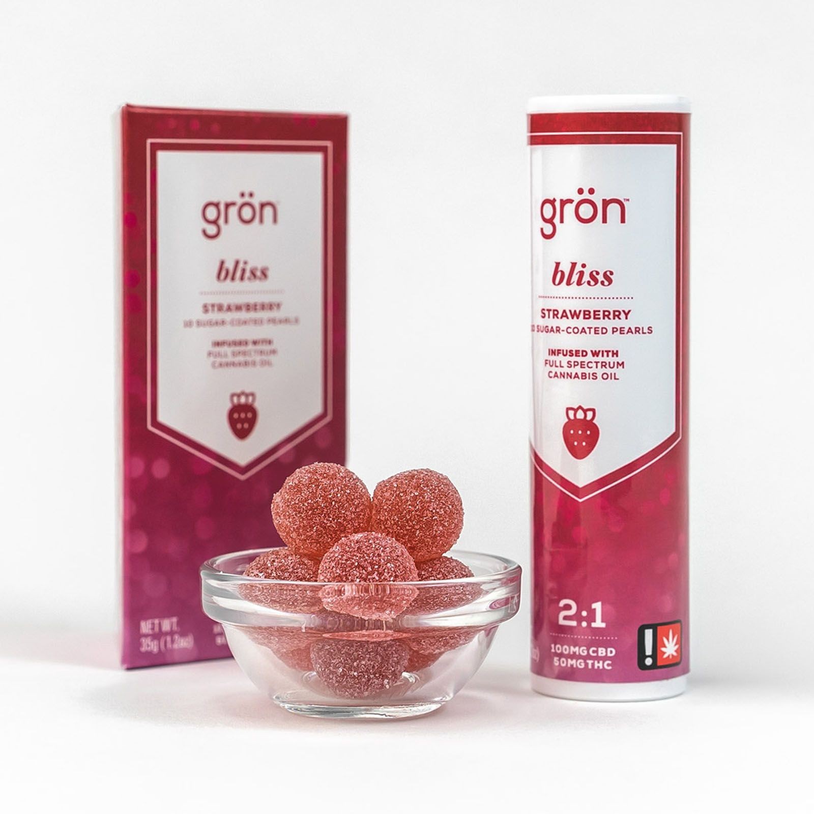 Grön: Grön 2:1 Strawberry Pearls - CBD/THC | Leafly